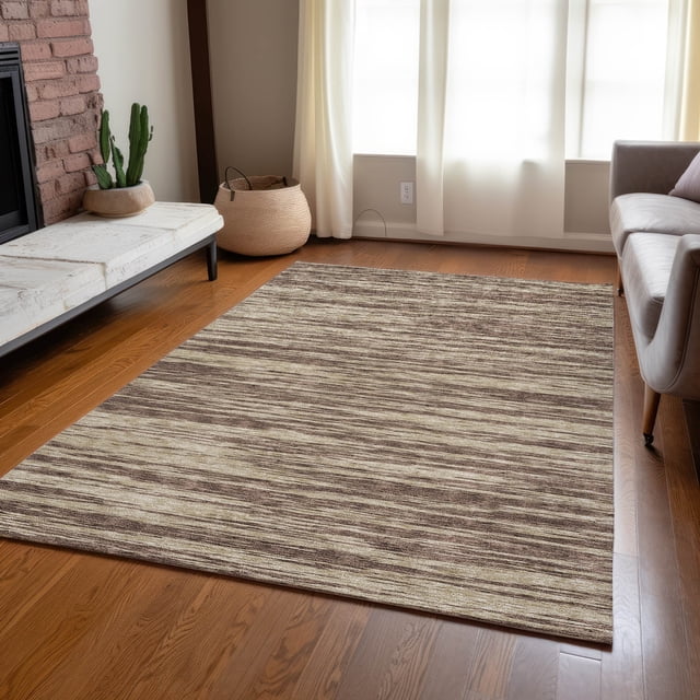 Addison Rugs Chantille Indoor/Outdoor Transitional Stripes Brown ...