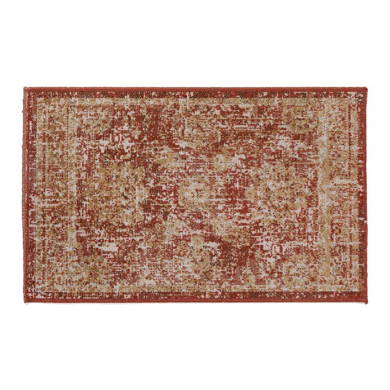 Addison Rugs Fairfax 1'8" x 2'6" Traditional Fabric Accent Rug in Rust ...