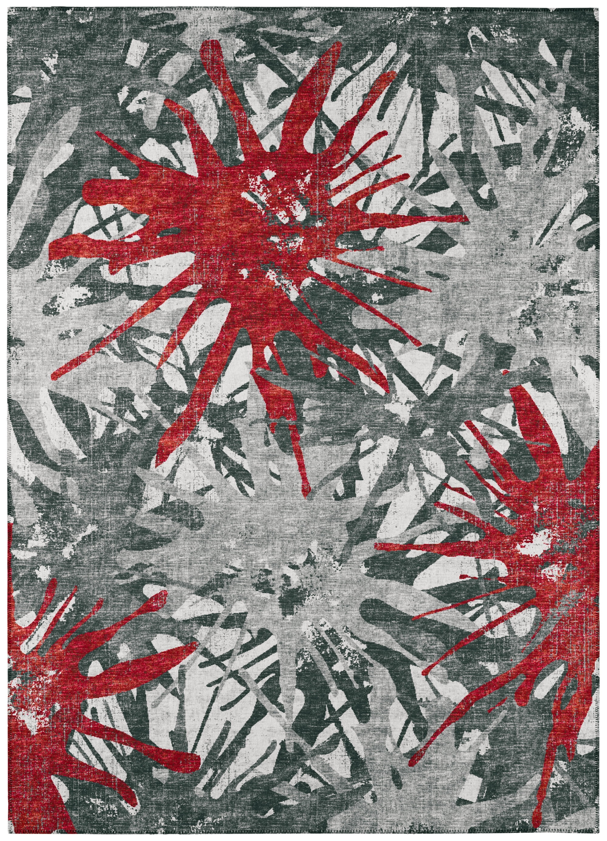 Addison Rugs Indoor/ Outdoor Addison Bravado Abstract Starburst ...