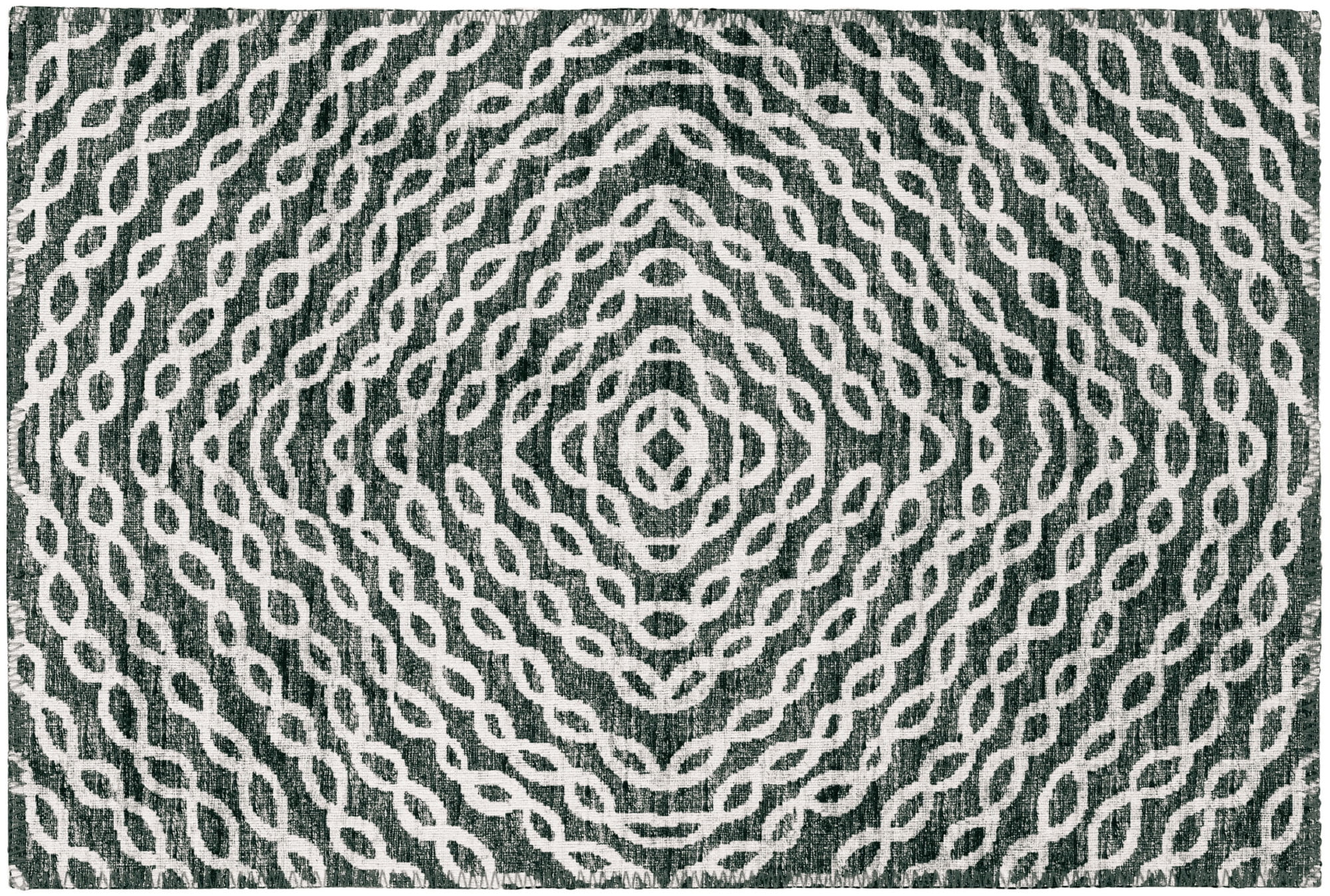 Addison Rugs Indoor/ Outdoor Addison Bravado Link Washable Area Rug 1'8" x 2'6" - Shadow ...