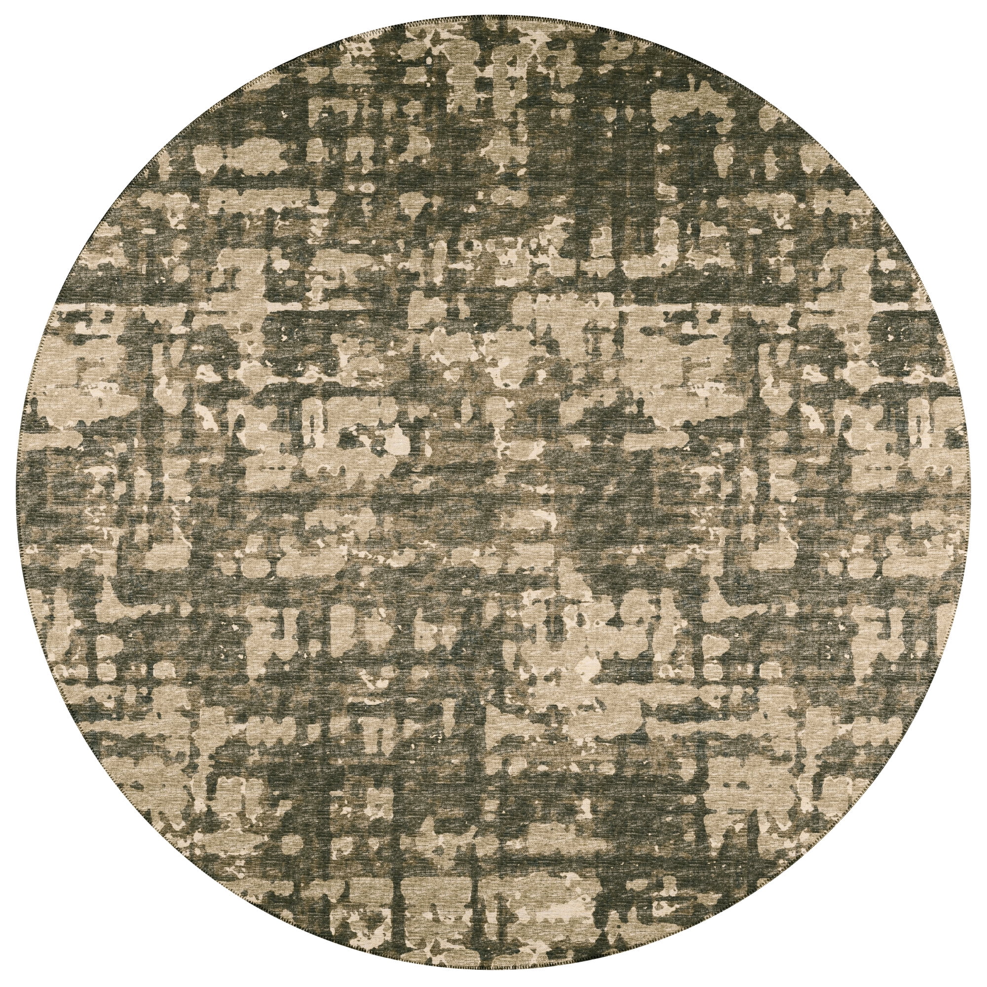 Addison Rugs Indoor/ Outdoor Bravado Abstract Crosshatch Caramel ...