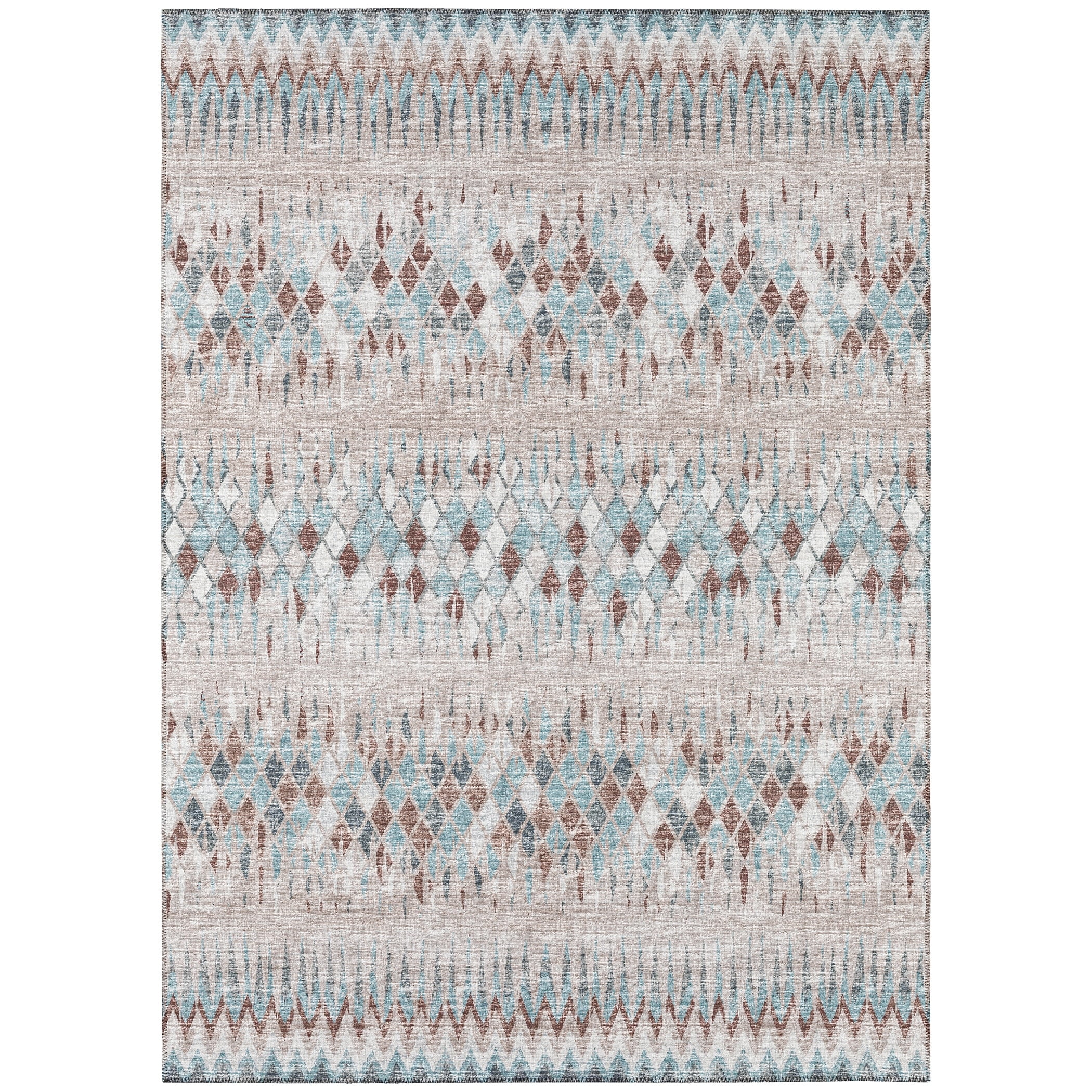 Addison Rugs Indoor/Outdoor Rylee Boho Diamonds Washable Rug New 10' x ...