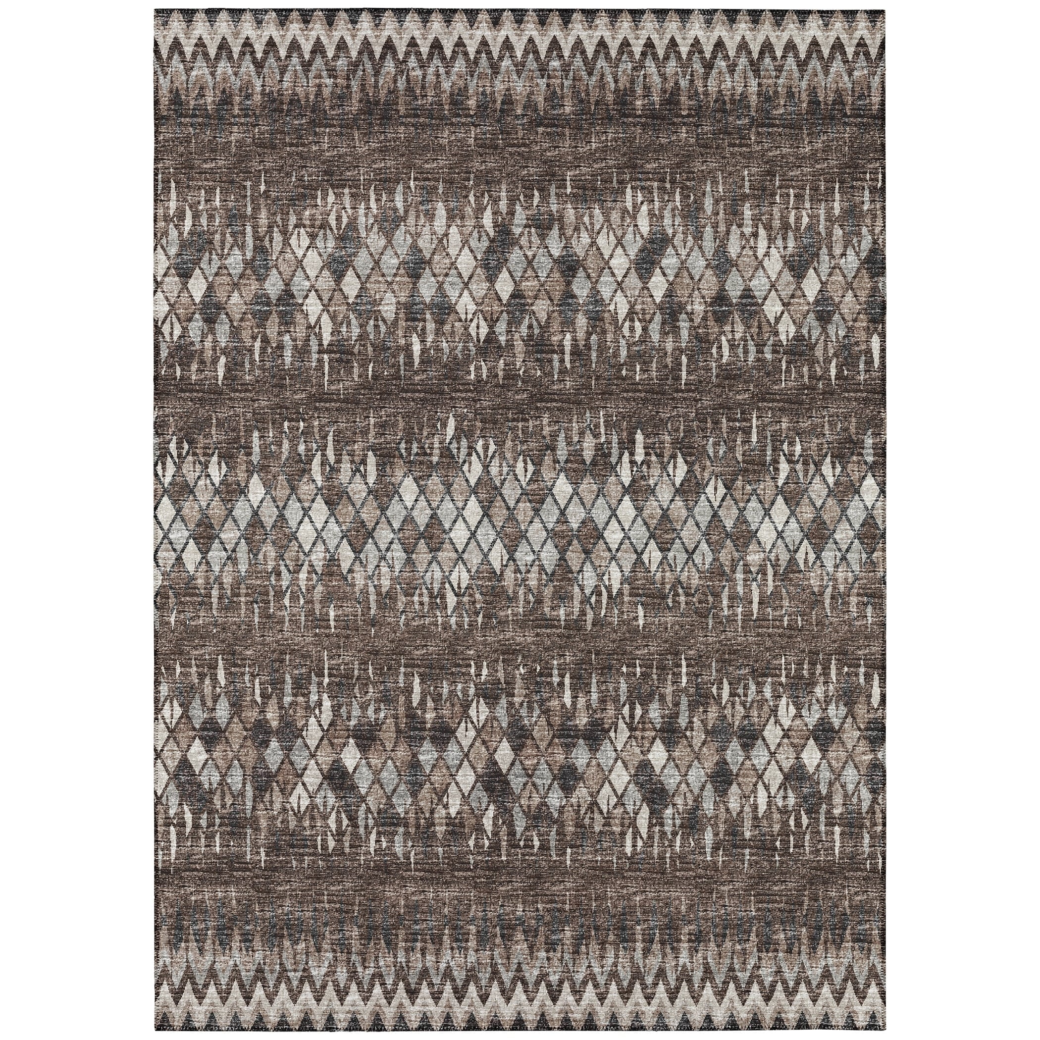 Addison Rugs Indoor/Outdoor Rylee Boho Diamonds Washable Rug New 3' x 5 ...