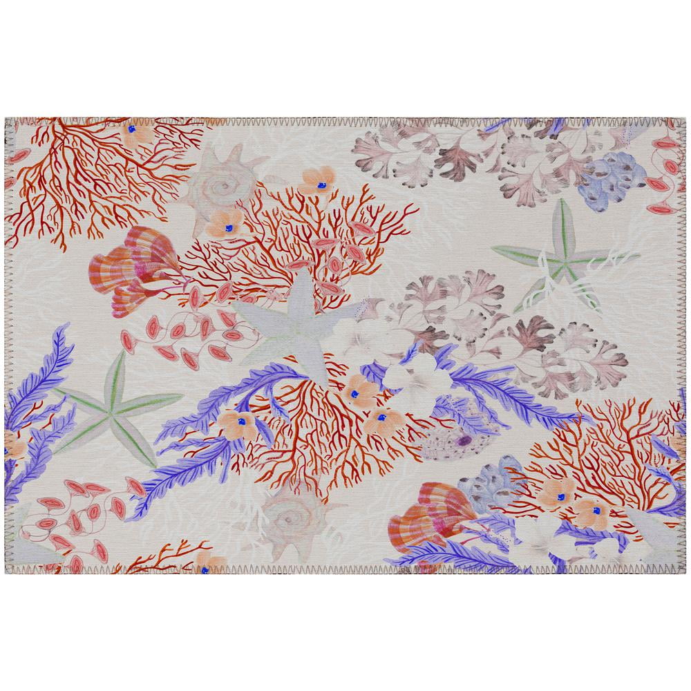 Addison Rugs Indoor/Outdoor Surfside ASR31 Spice Washable 1'8" x 2'6 ...