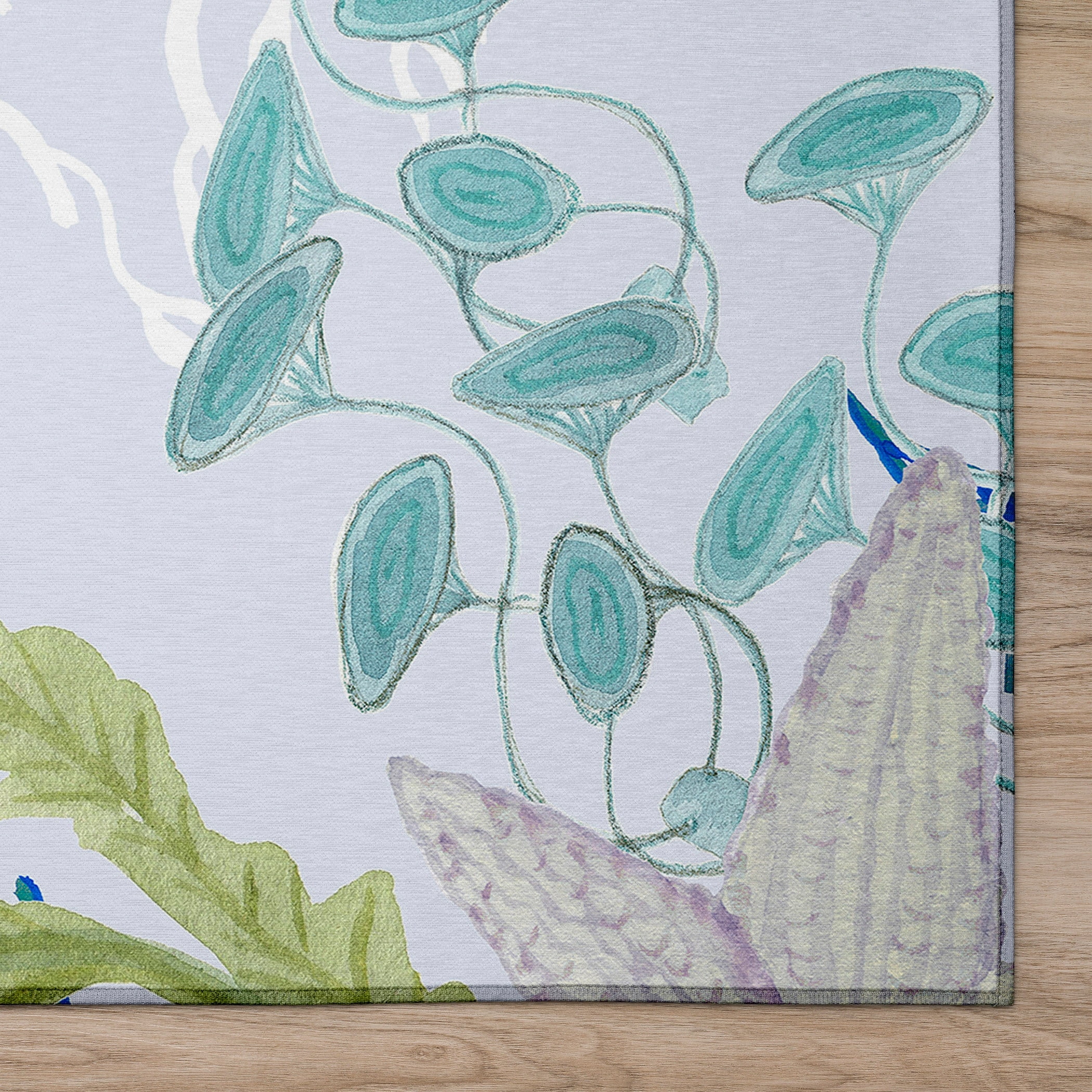 Addison Rugs Indoor/ Outdoor Surfside Coral Reef Washable Rug New Aqua ...