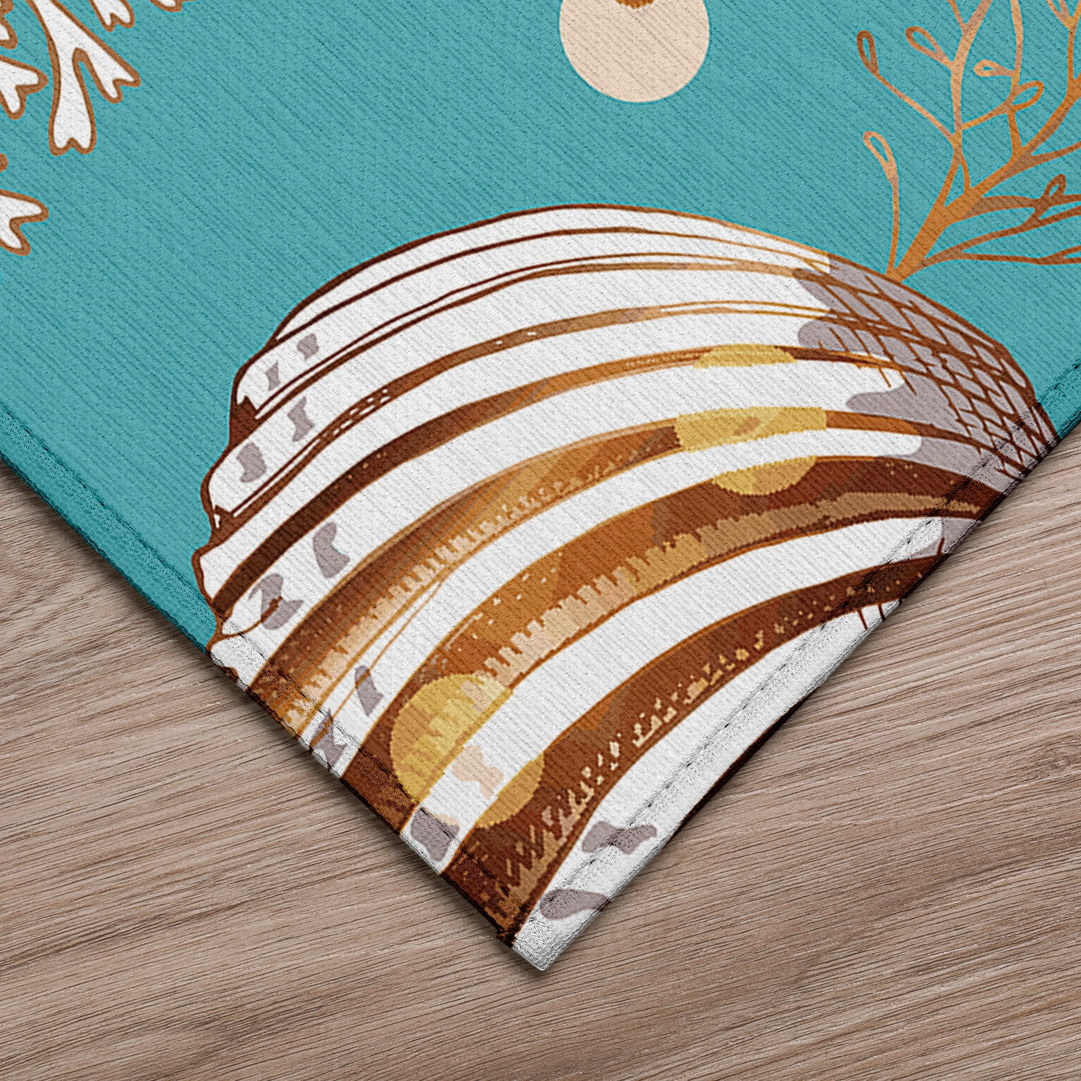 Addison Rugs Indoor/ Outdoor Surfside Coral Shells Washable Rug New ...