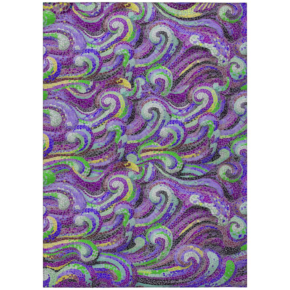 Addison Rugs Indoor/ Outdoor Surfside Mosaic Waves Washable Rug New ...