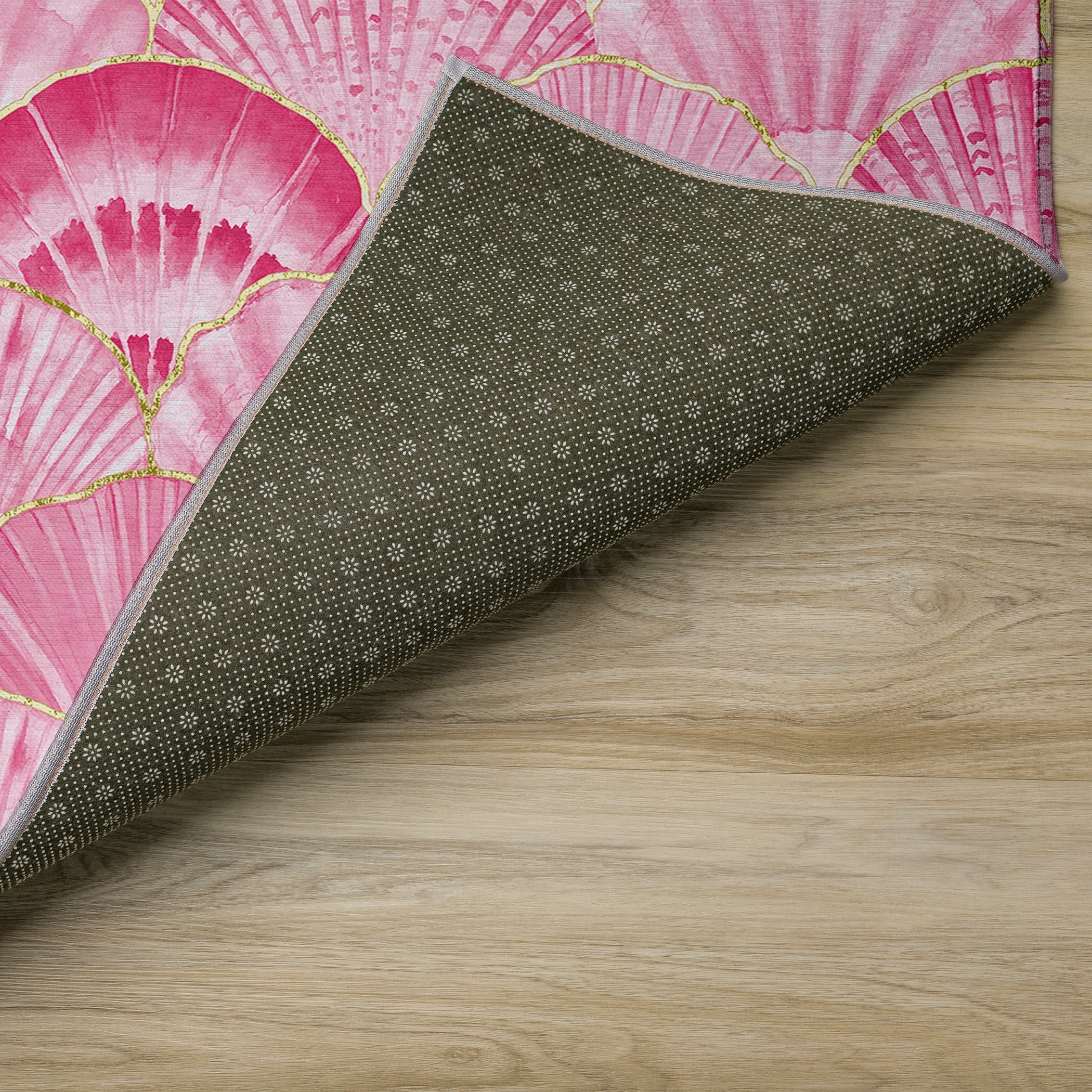 Addison Rugs Indoor/ Outdoor Surfside Seashells Washable Rug New Pink ...