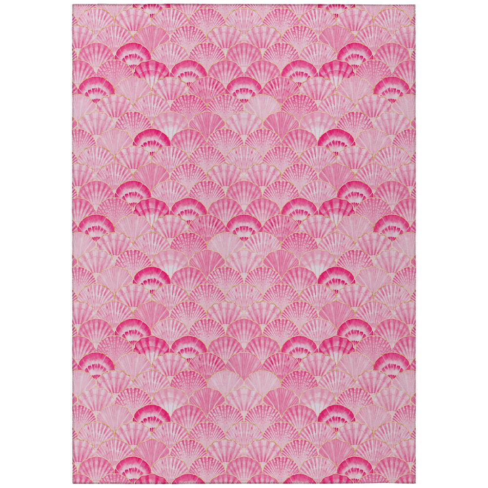 Addison Rugs Indoor/ Outdoor Surfside Seashells Washable Rug New Pink ...