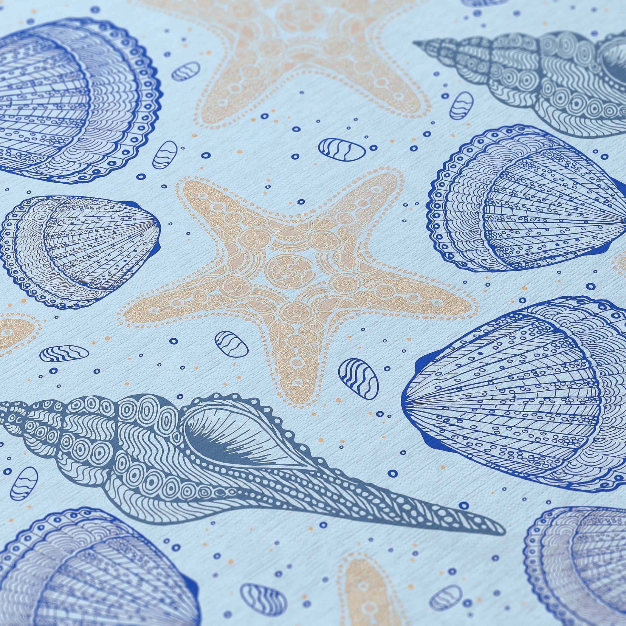 Addison Rugs Indoor/ Outdoor Surfside Starfish Shells Washable Rug New ...