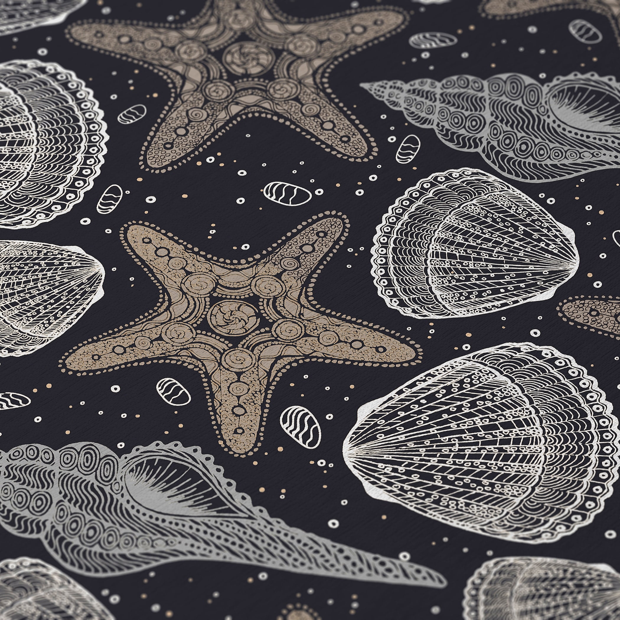 Addison Rugs Indoor/ Outdoor Surfside Starfish Shells Washable Rug New ...