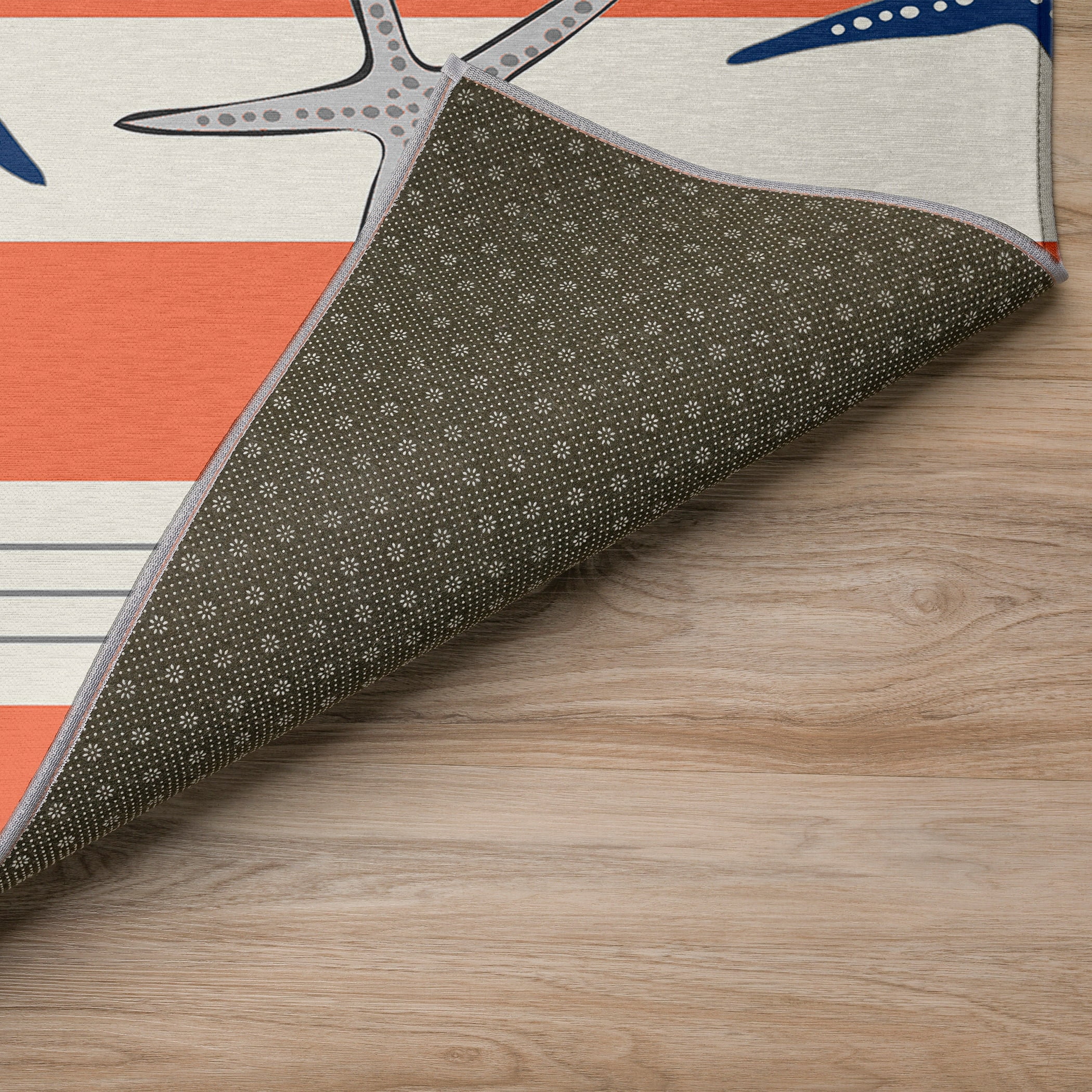 Addison Rugs Indoor/ Outdoor Surfside Starfish Stripes Washable Rug New ...