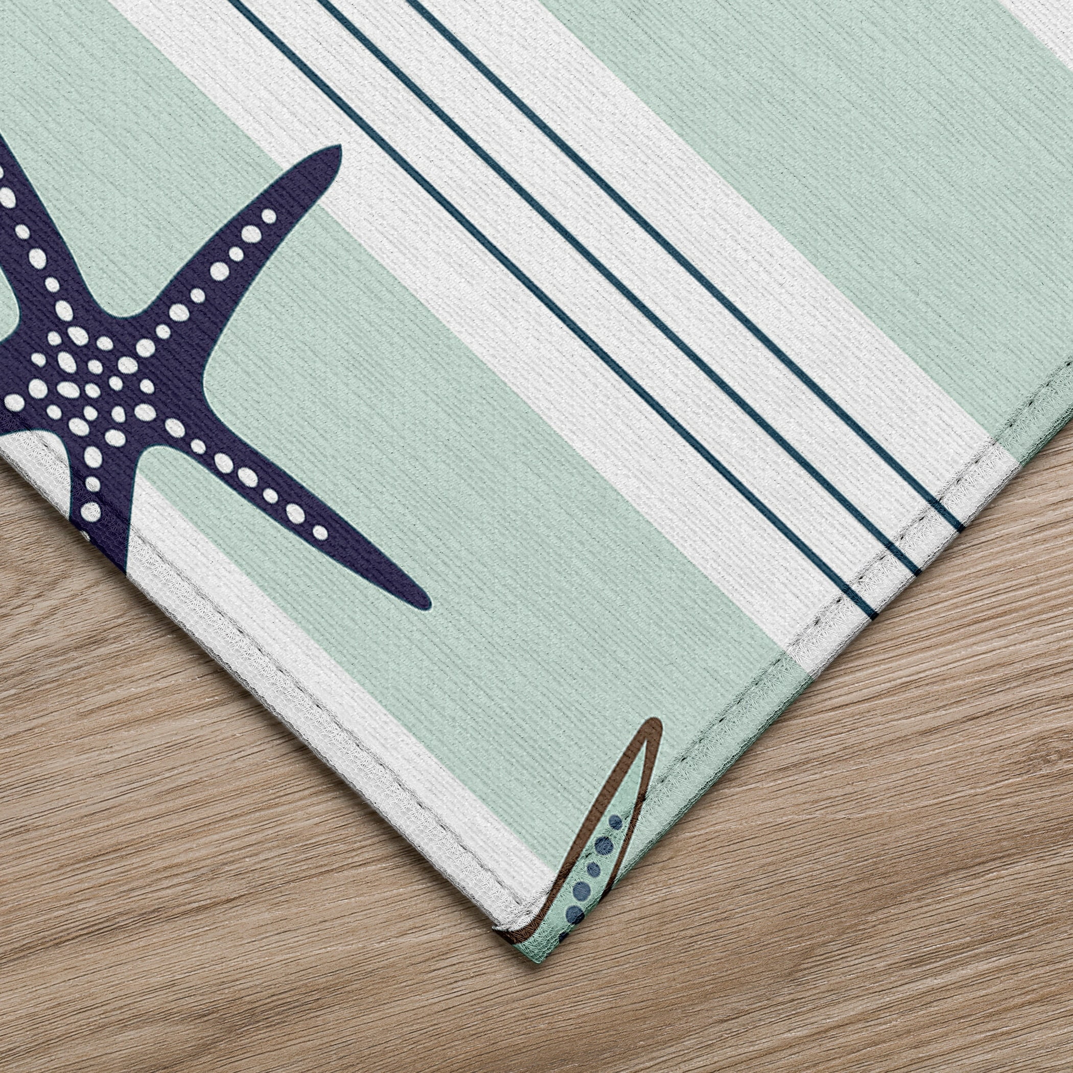 Addison Rugs Indoor/ Outdoor Surfside Starfish Stripes Washable Rug New ...