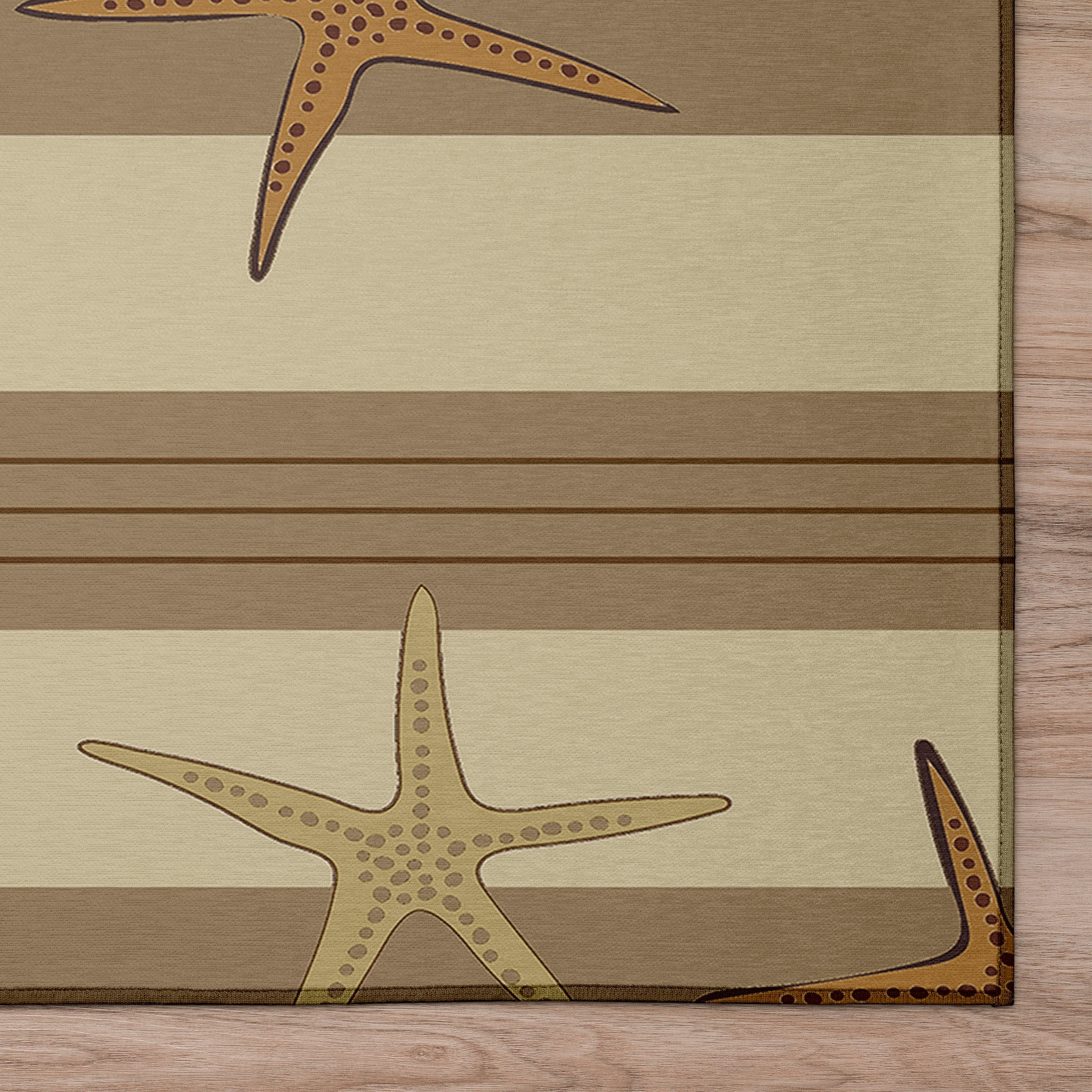 Addison Rugs Indoor/ Outdoor Surfside Starfish Stripes Washable Rug New ...