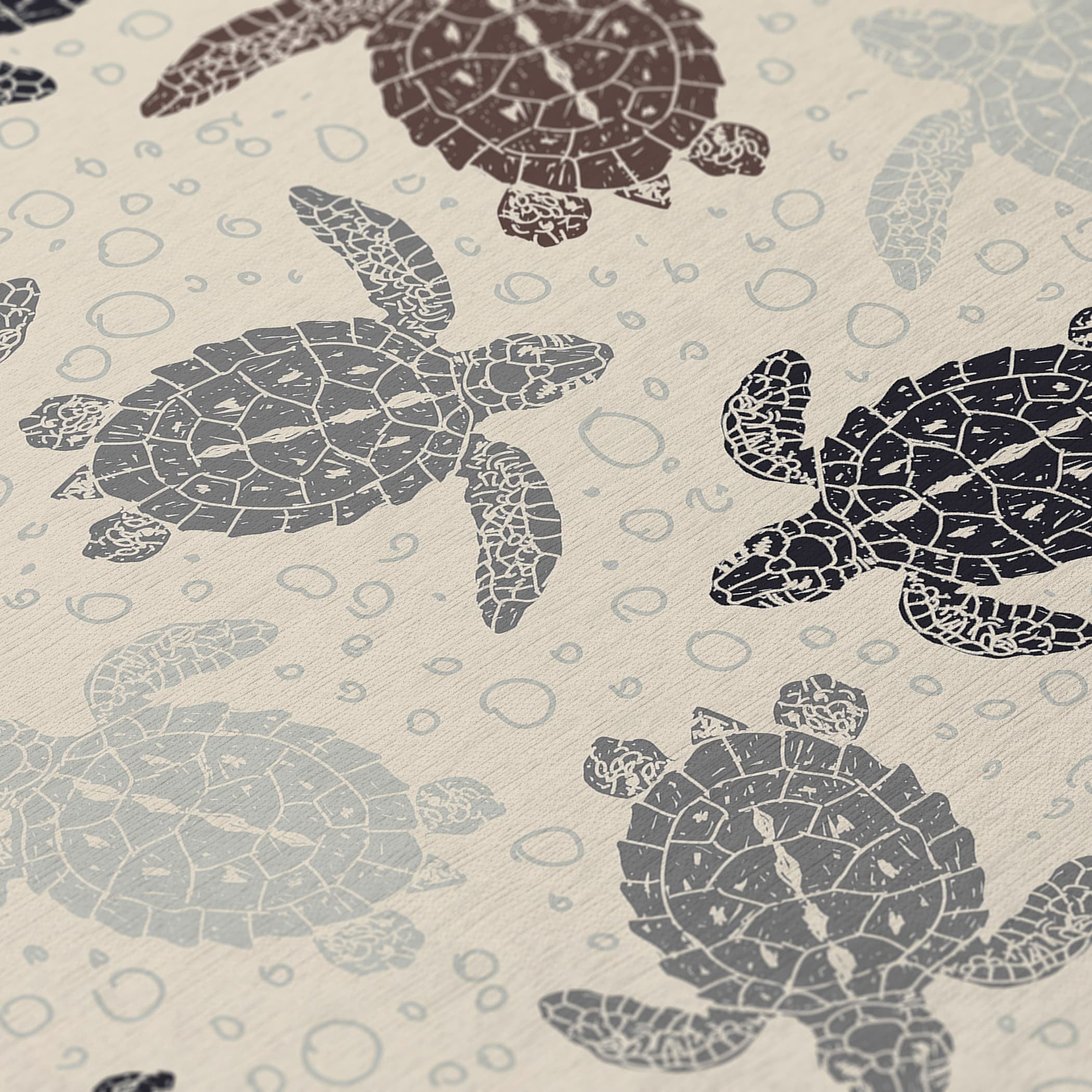 Addison Rugs Indoor/ Outdoor Surfside Turtle Washable Rug New Sand - 3 ...