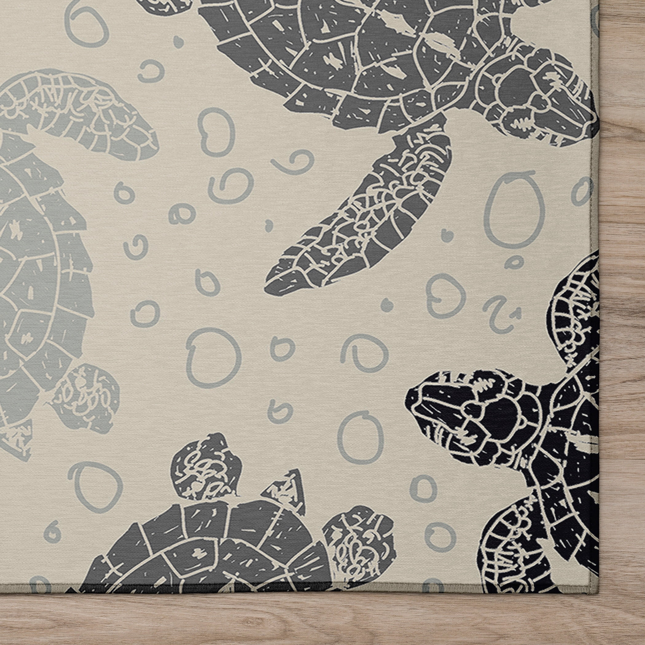 Addison Rugs Indoor/ Outdoor Surfside Turtle Washable Rug New Sand - 5 ...