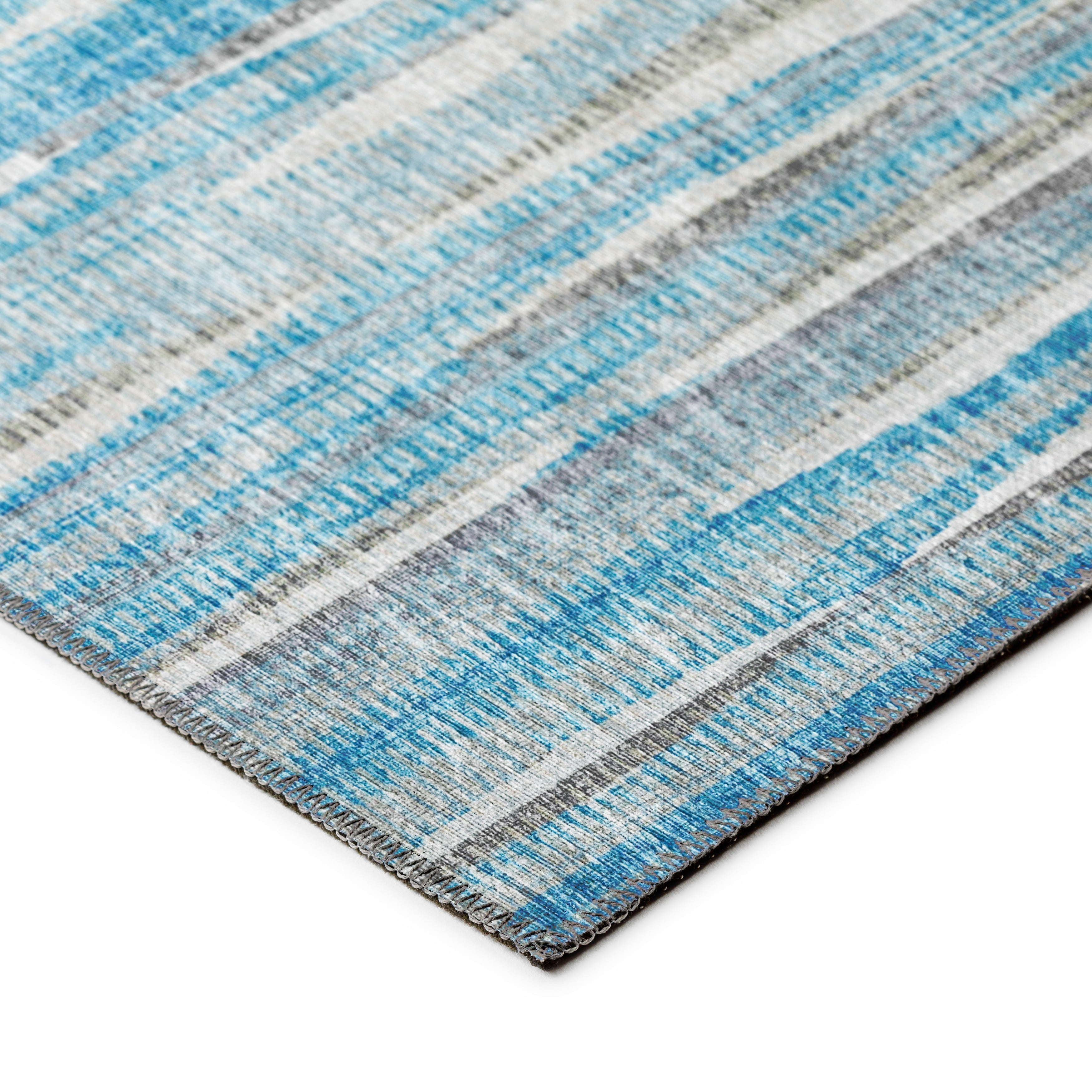 Addison Rugs Indoor/Outdoor Waverly Modern Stripes Washable Rug 5' x 7 ...