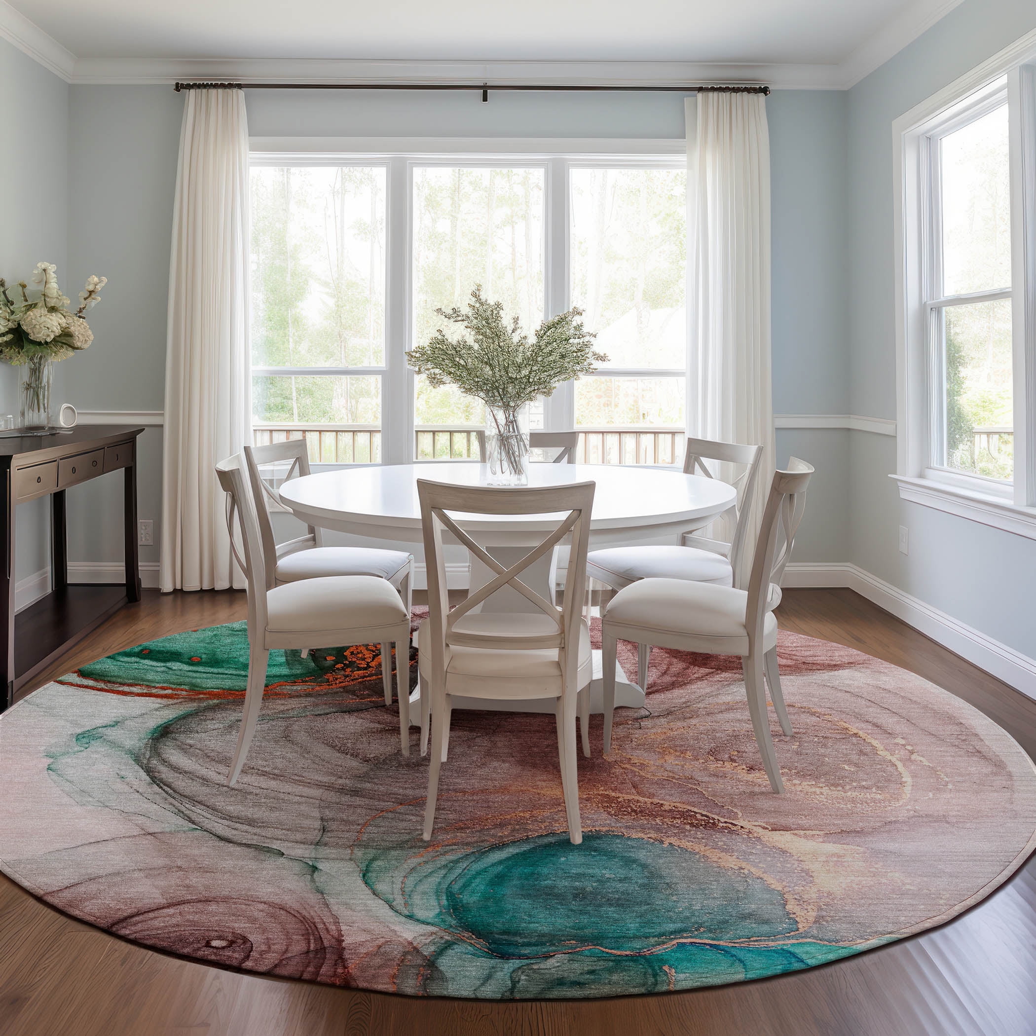 Addison Rugs Chantille Indoor/Outdoor Transitional Organic Burgundy ...