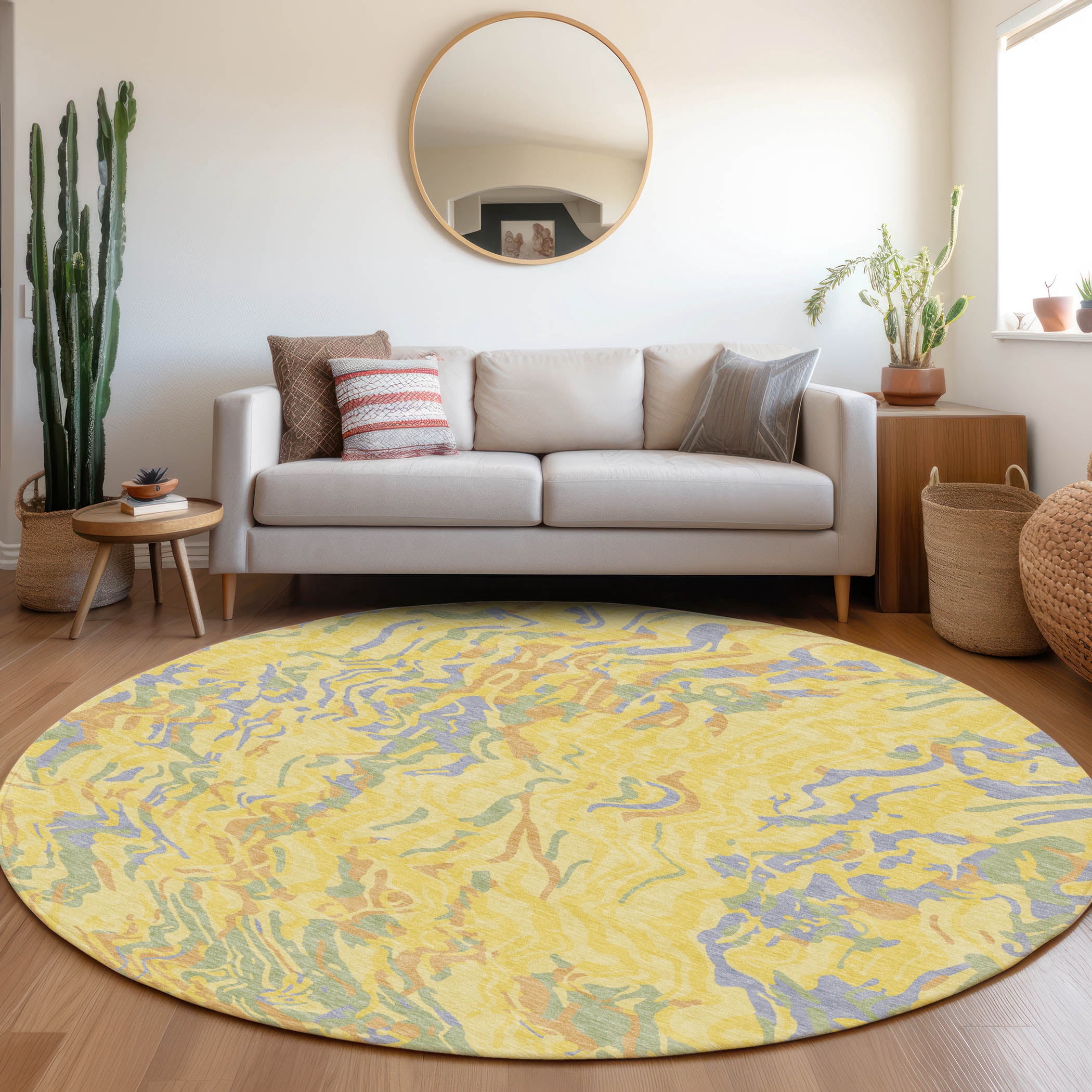 Addison Rugs Machine Washable Indoor/ Outdoor Abstract Flow Chantille ...