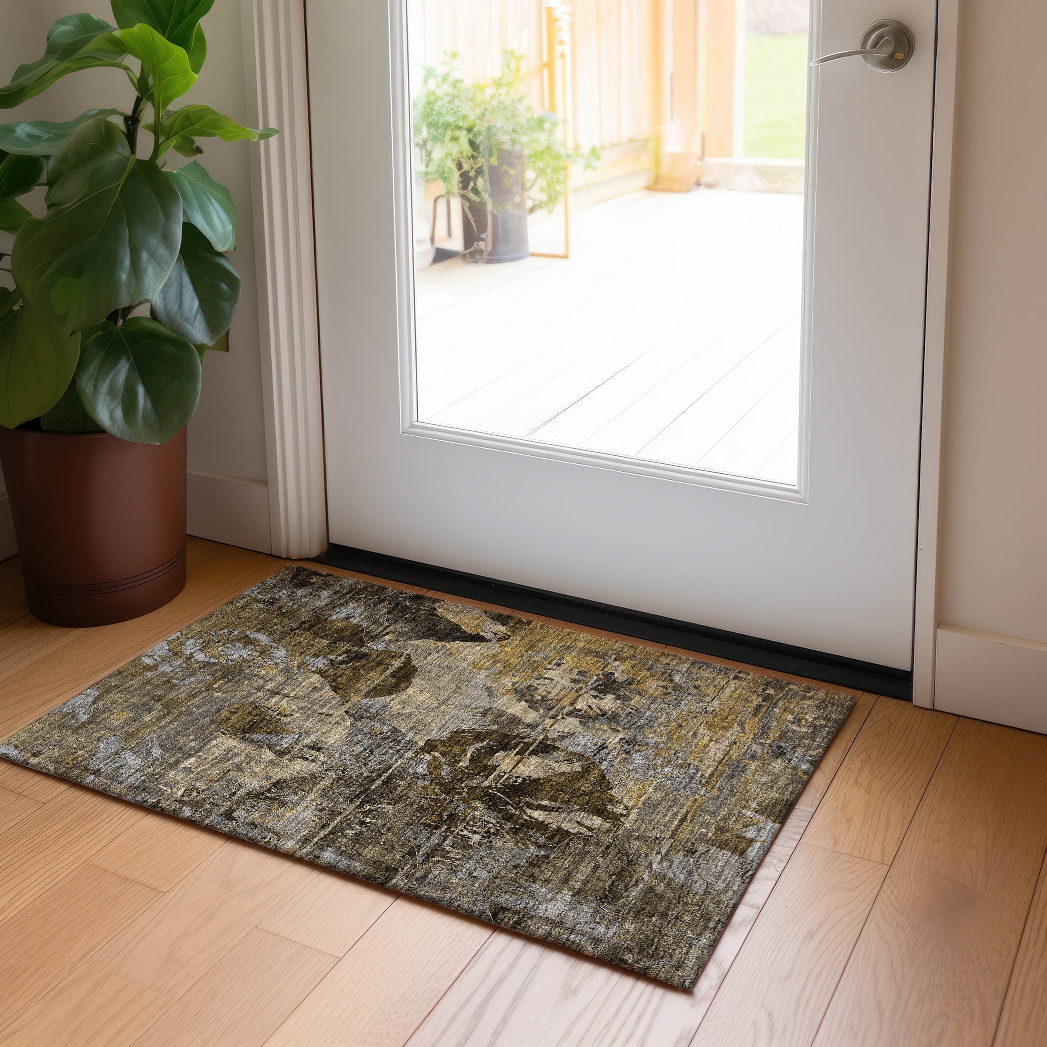 Addison Rugs Chantille Indoor/Outdoor Transitional Organic Mocha ...