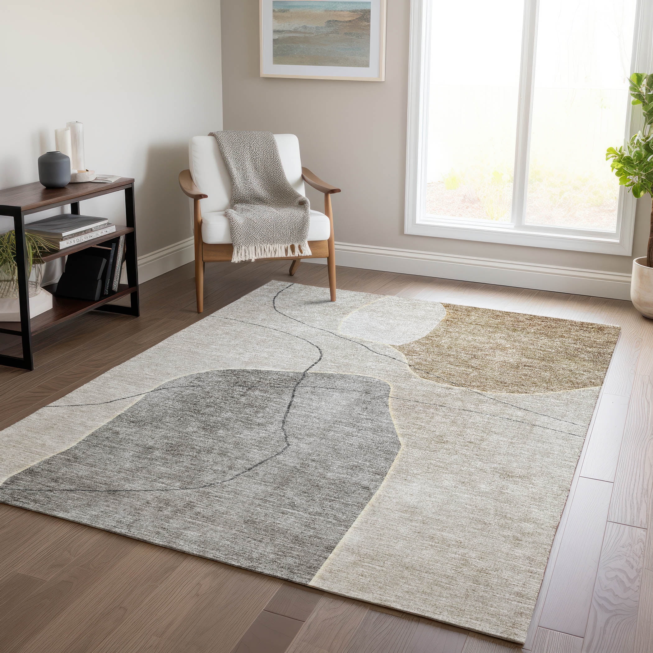 Addison Rugs Chantille Indoor/Outdoor Transitional Abstract Beige ...