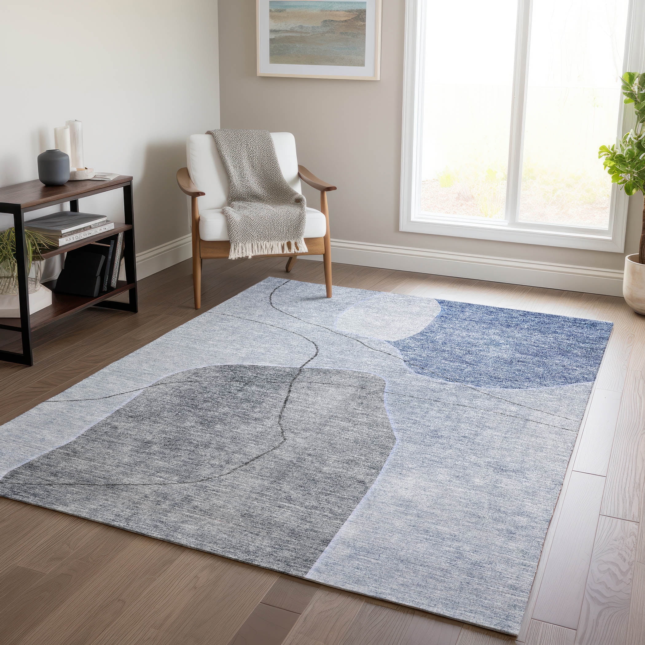 Addison Rugs Chantille Indoor/Outdoor Transitional Abstract Blue ...