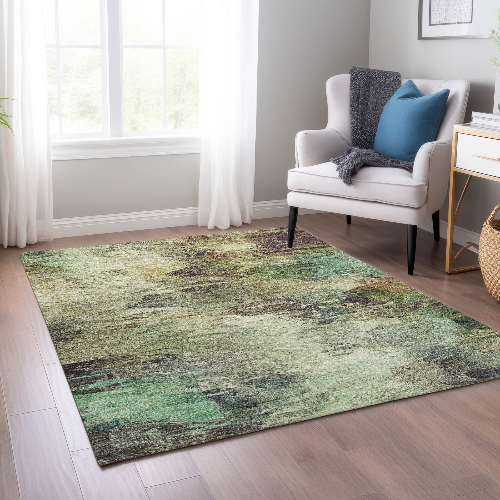Addison Rugs Machine Washable Indoor/ Outdoor Chantille Abstract ...