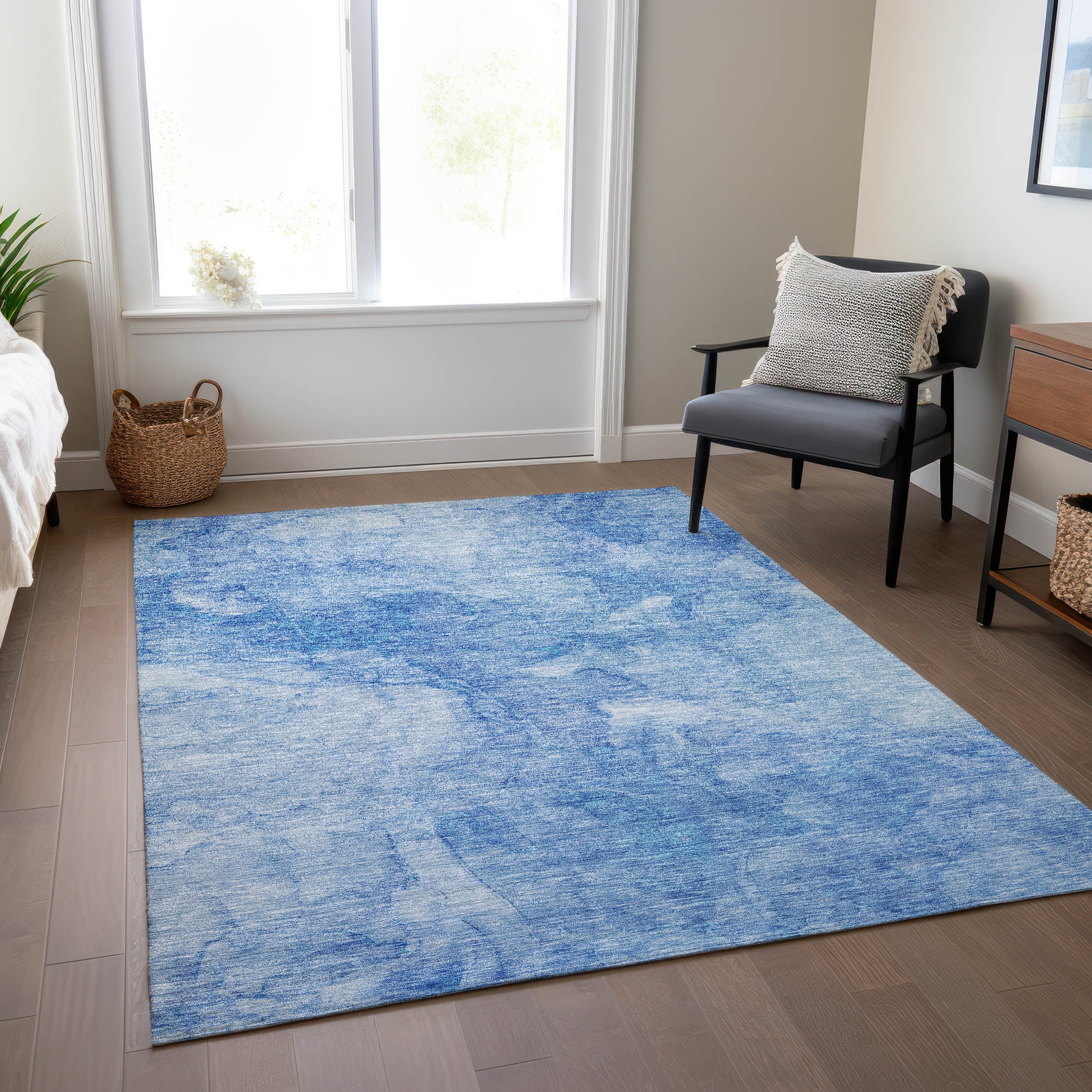Addison Rugs Chantille Indoor/Outdoor Transitional Modern Blue Washable ...