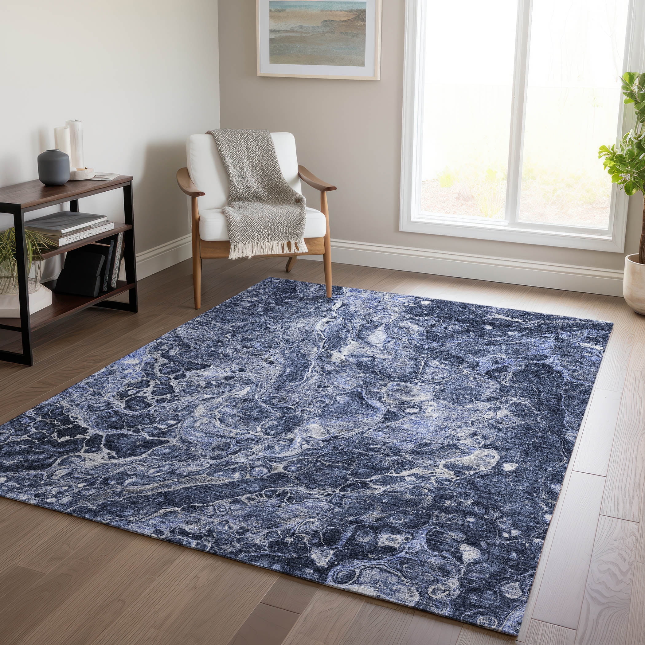 Addison Rugs Chantille Indoor/Outdoor Transitional Abstract Navy ...