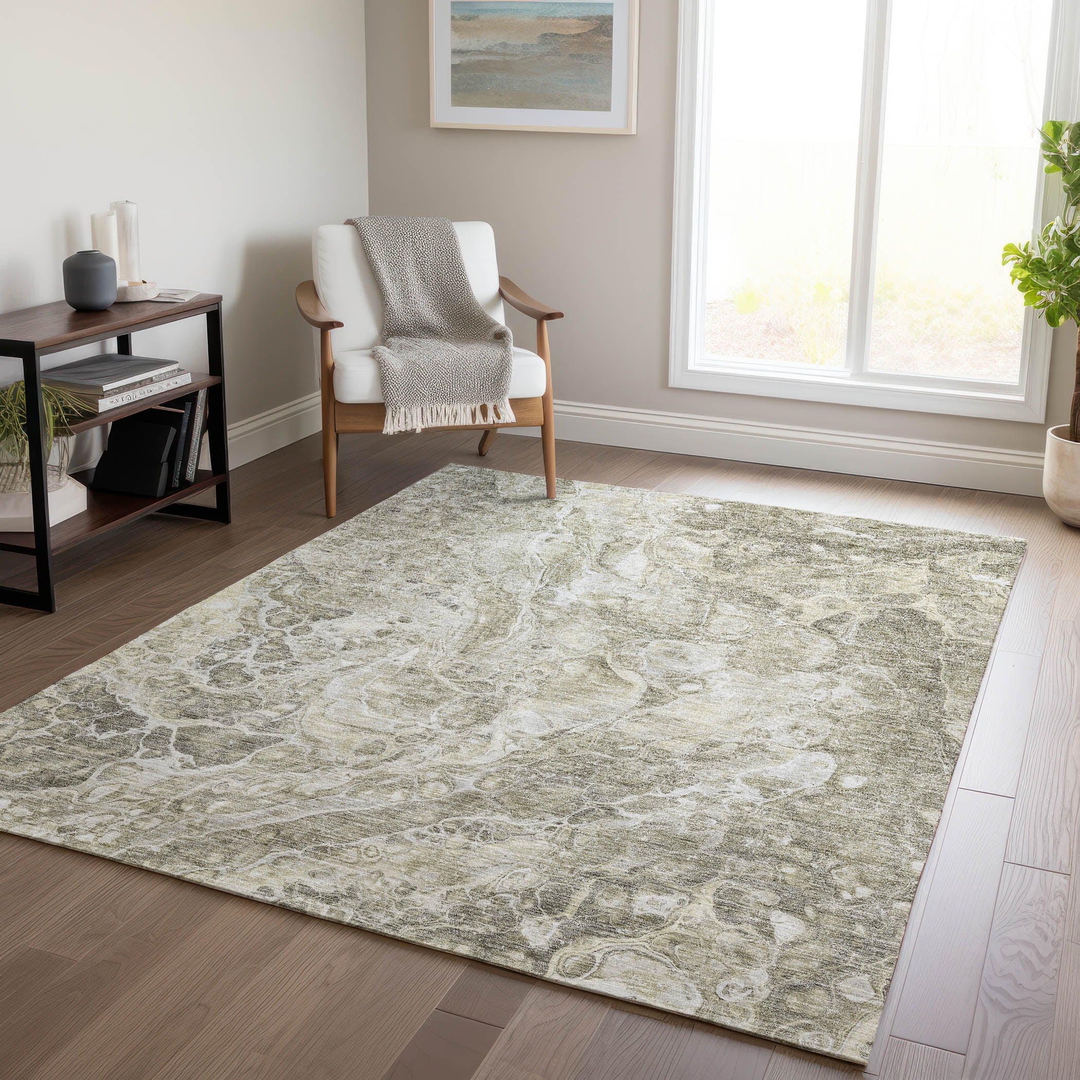 Addison Rugs Chantille Indoor/Outdoor Transitional Abstract Tan ...