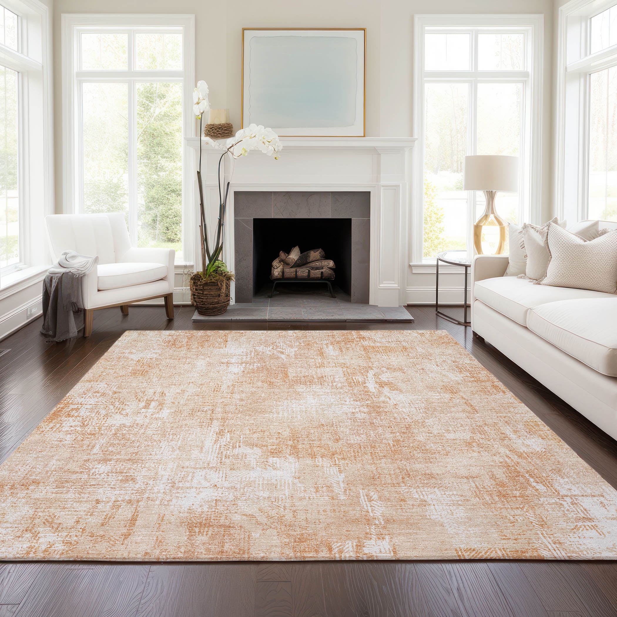 Addison Rugs Chantille Indoor/Outdoor Transitional Modern Coral ...