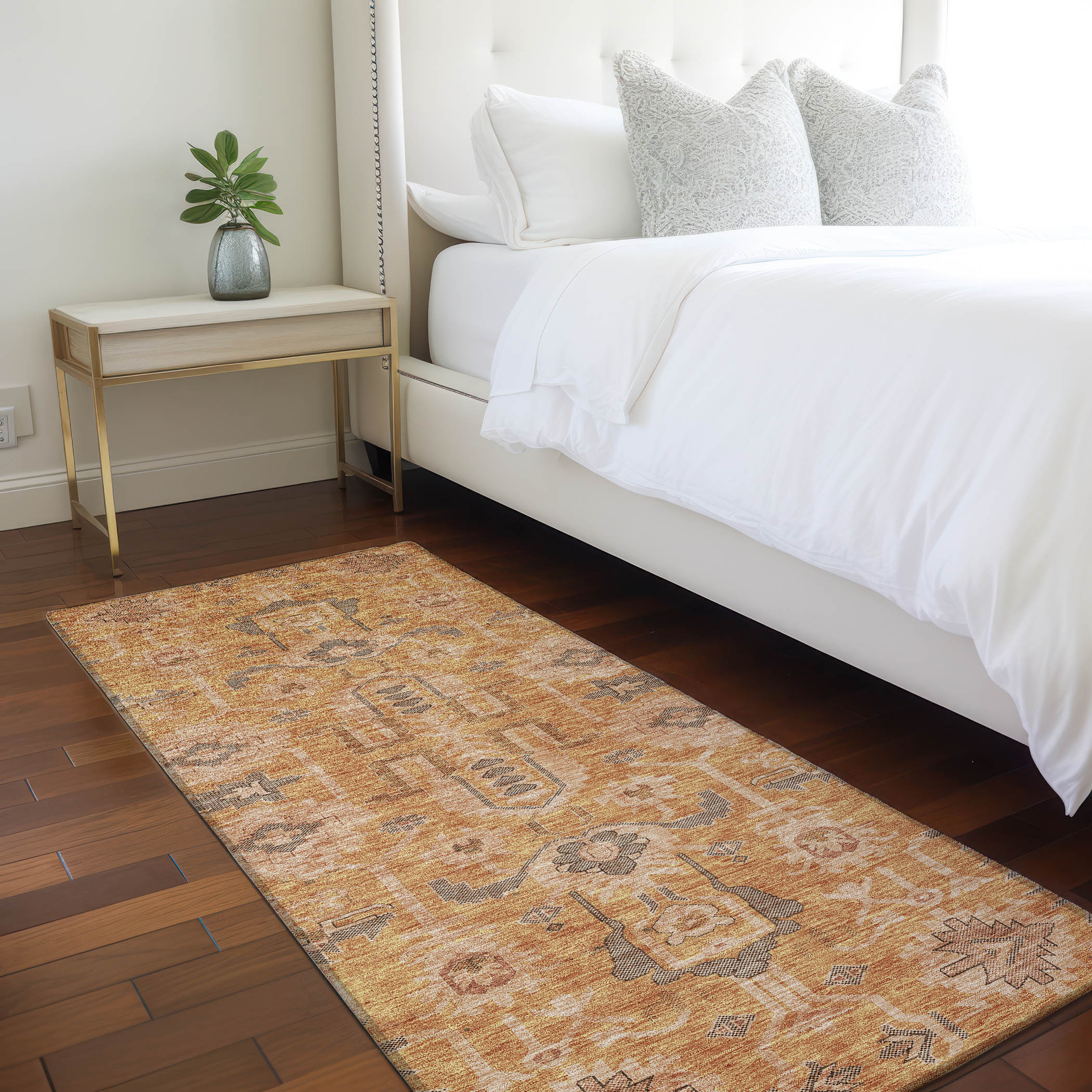 Addison Rugs Chantille Indoor/Outdoor Traditional Oriental Terracotta ...