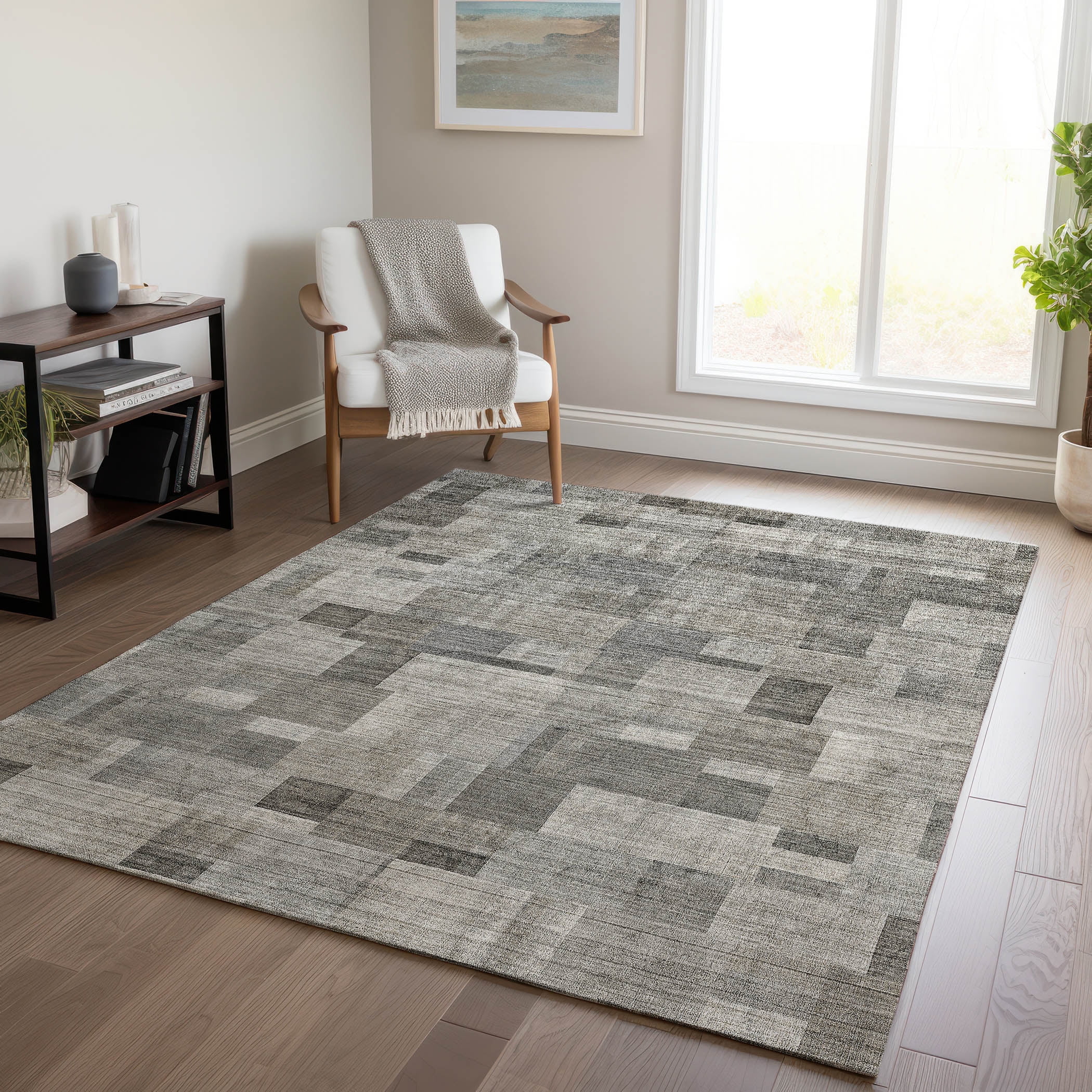 Addison Rugs Chantille Indoor/Outdoor Transitional Squares Taupe ...