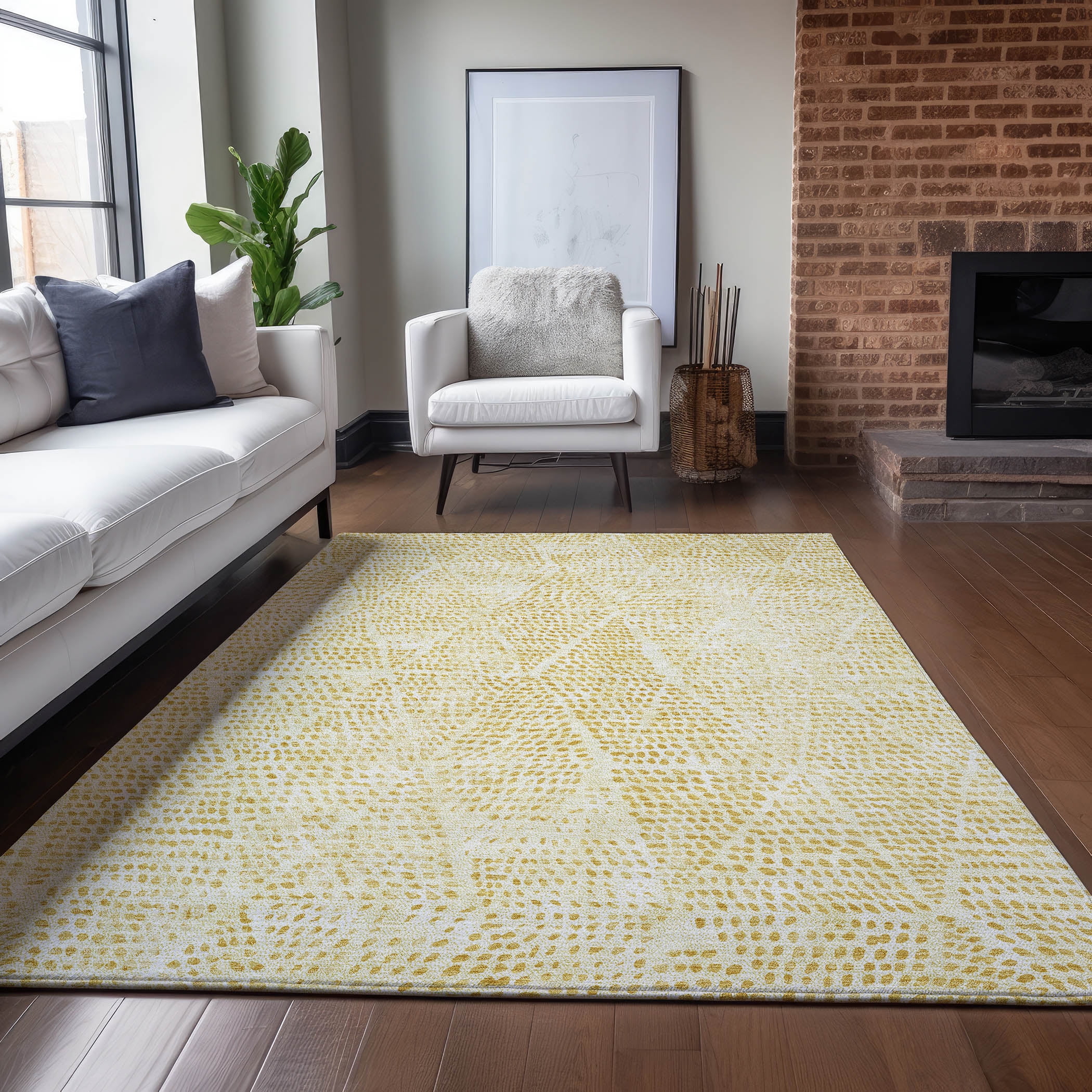 Addison Rugs Chantille Indoor/Outdoor Transitional Diamond Wheat ...