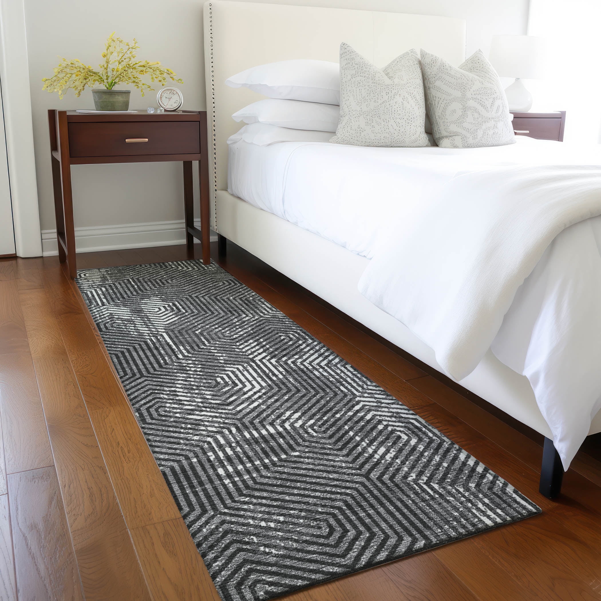 Addison Rugs Chantille Indoor/Outdoor Transitional Geometric Black ...