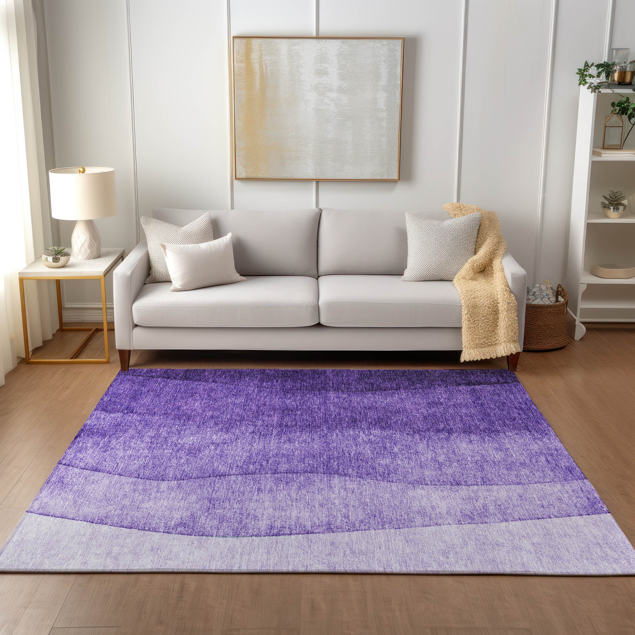 Addison Rugs Chantille Indoor/Outdoor Transitional Ombre Purple ...