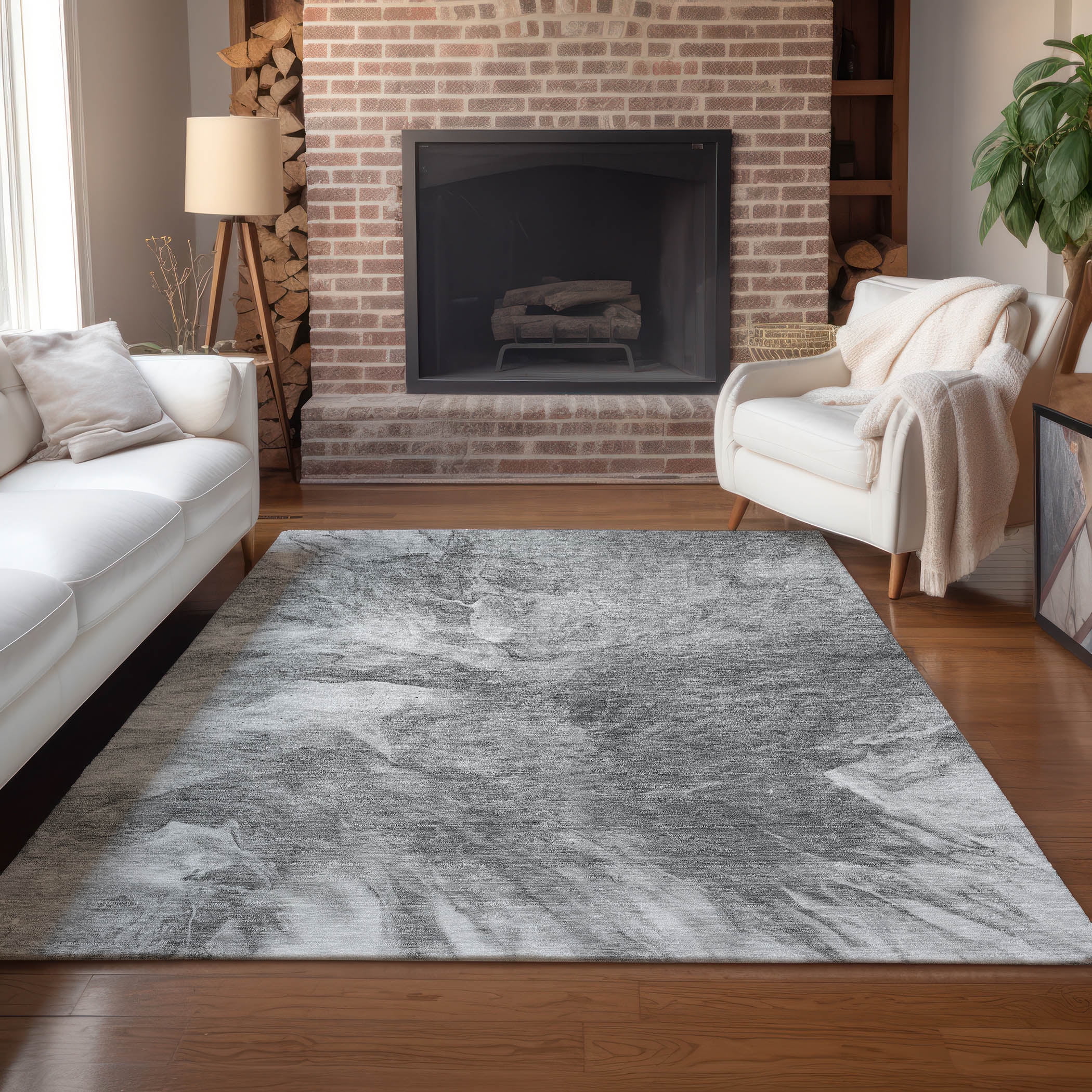 Addison Rugs Chantille Indoor/Outdoor Transitional Modern Gray Washable ...