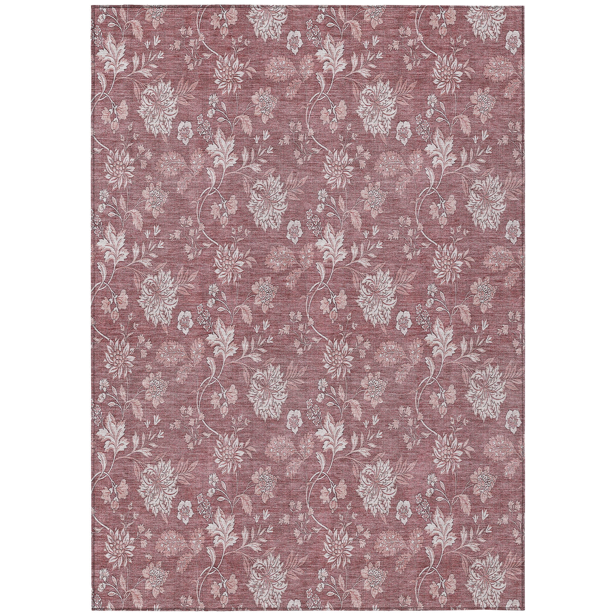 Addison Rugs Machine Washable Indoor/ Outdoor Chantille Floral ...
