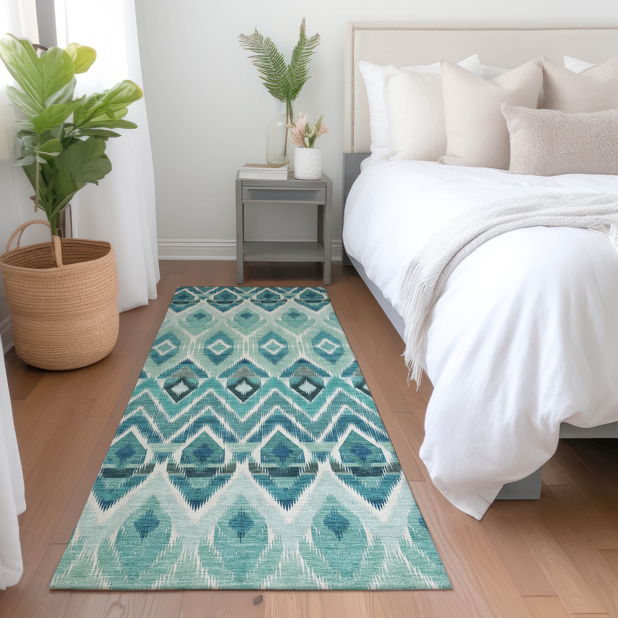 Addison Rugs Chantille Indoor/Outdoor Transitional Southwest Teal ...