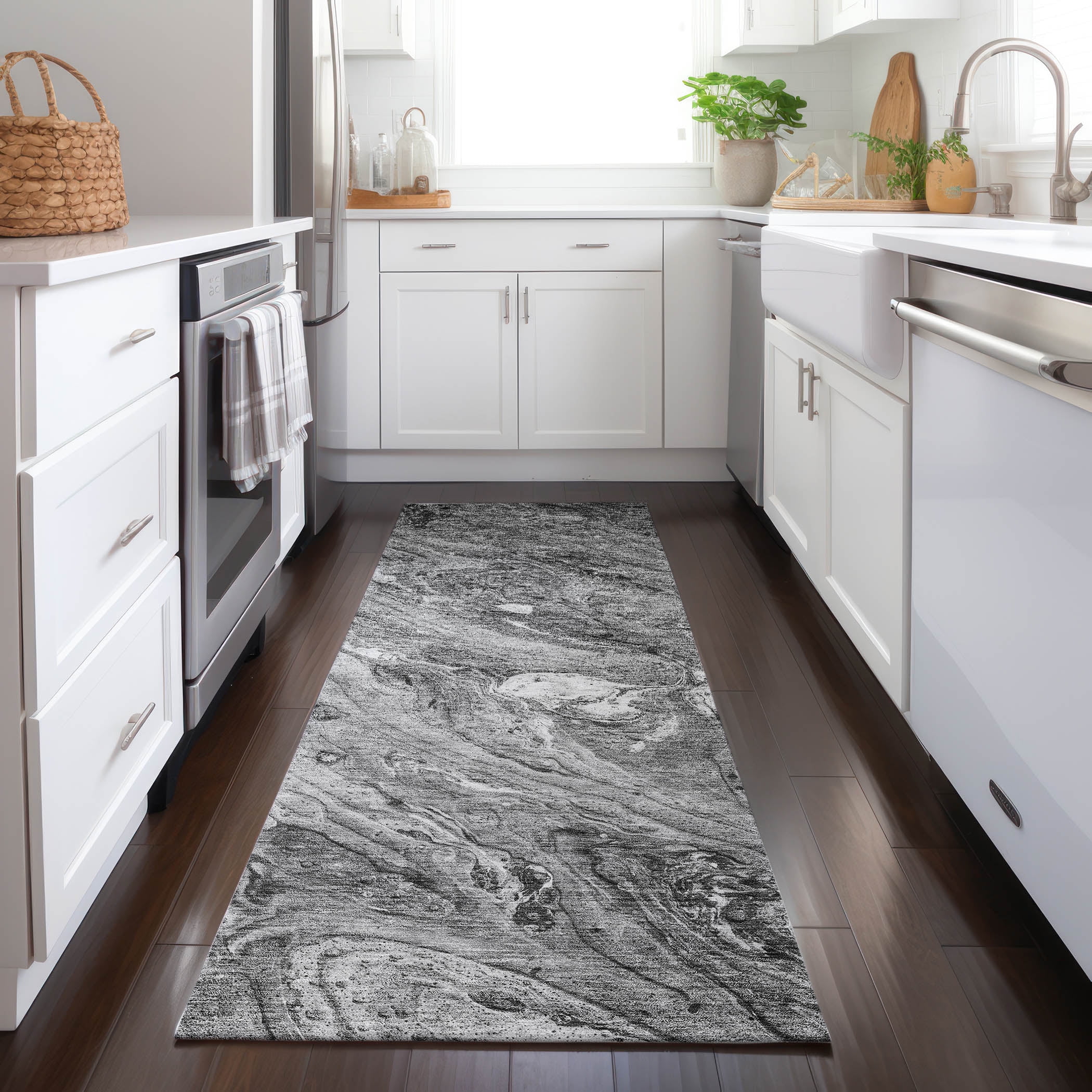 Addison Rugs Chantille Indoor/Outdoor Transitional Abstract Gray ...