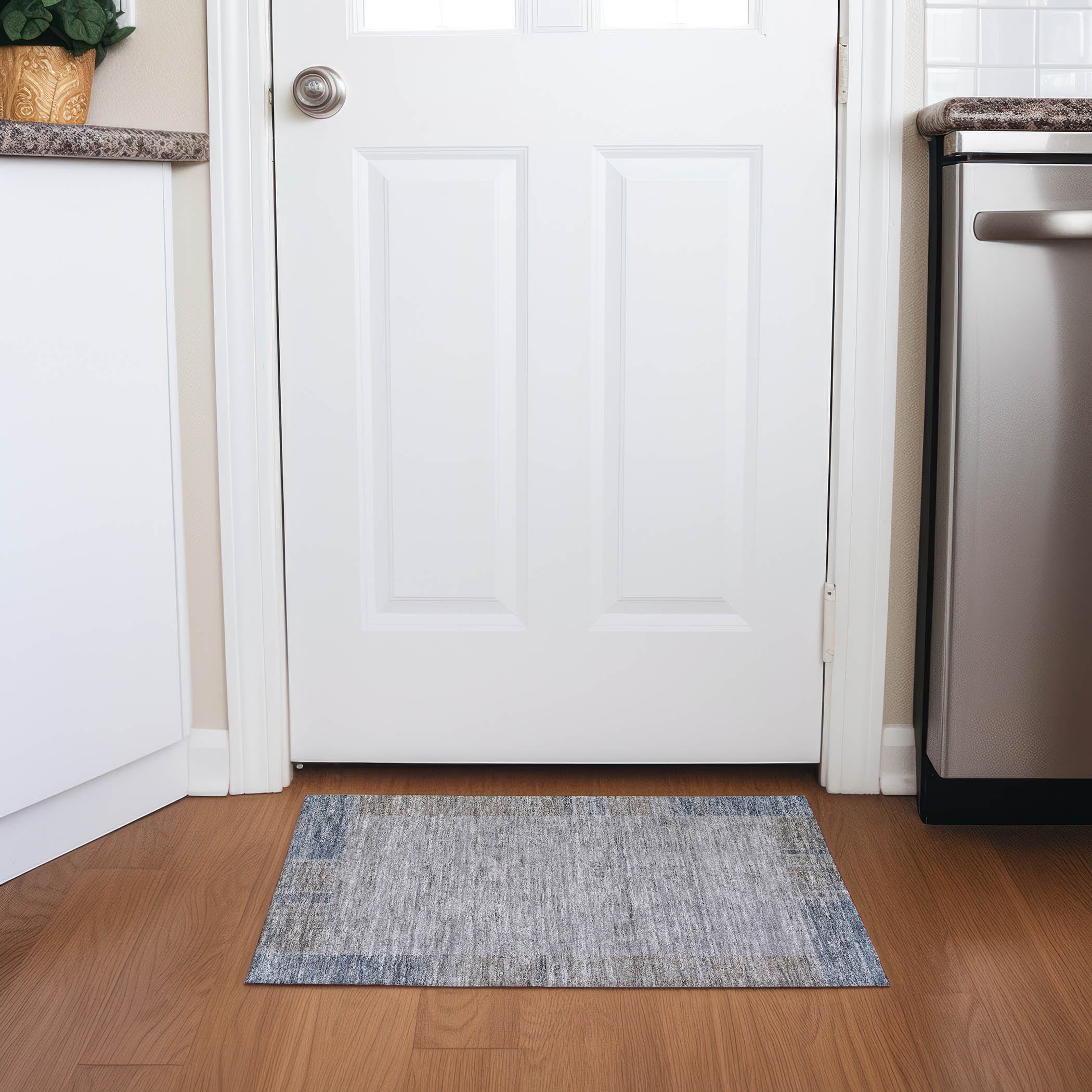 Addison Rugs Chantille Indoor/Outdoor Transitional Border Taupe ...