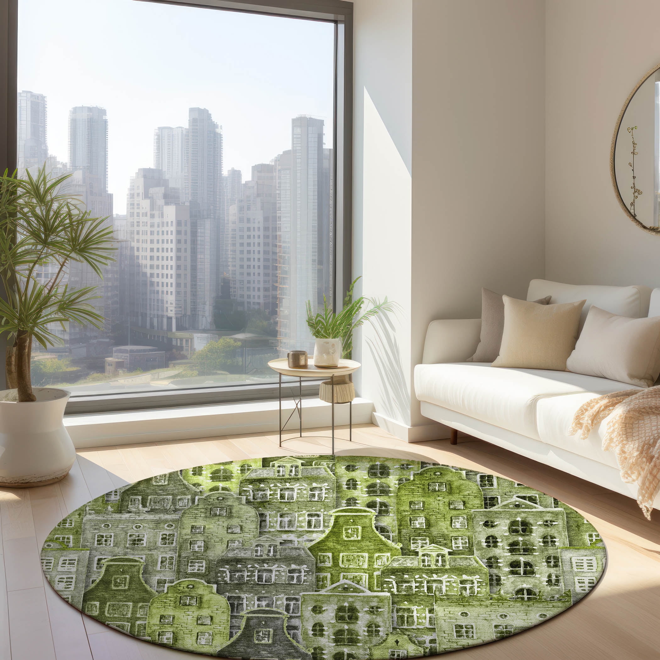 Addison Rugs Chantille Indoor/Outdoor Transitional Novelty Green ...