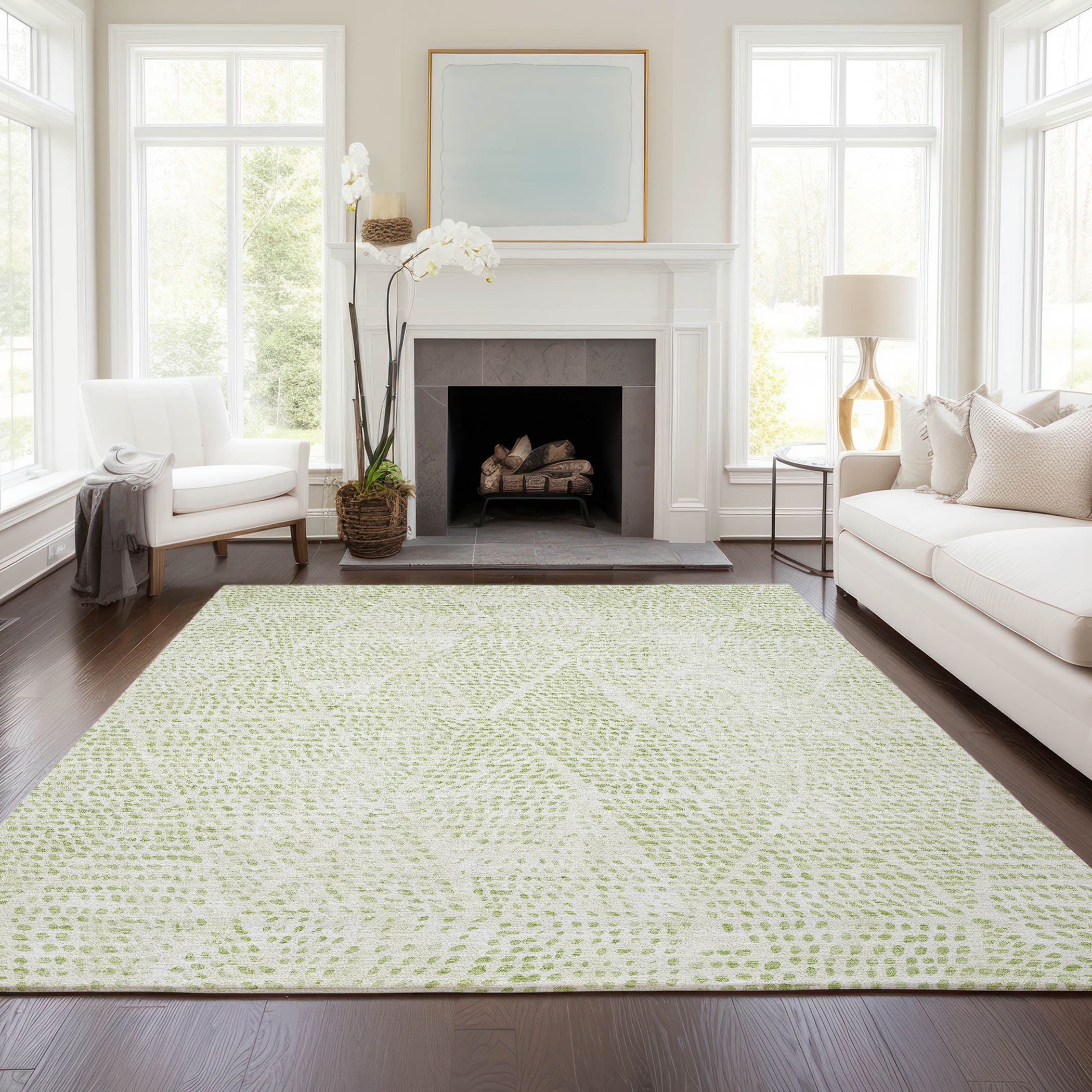 Addison Rugs Chantille Indoor/Outdoor Transitional Diamond Aloe ...