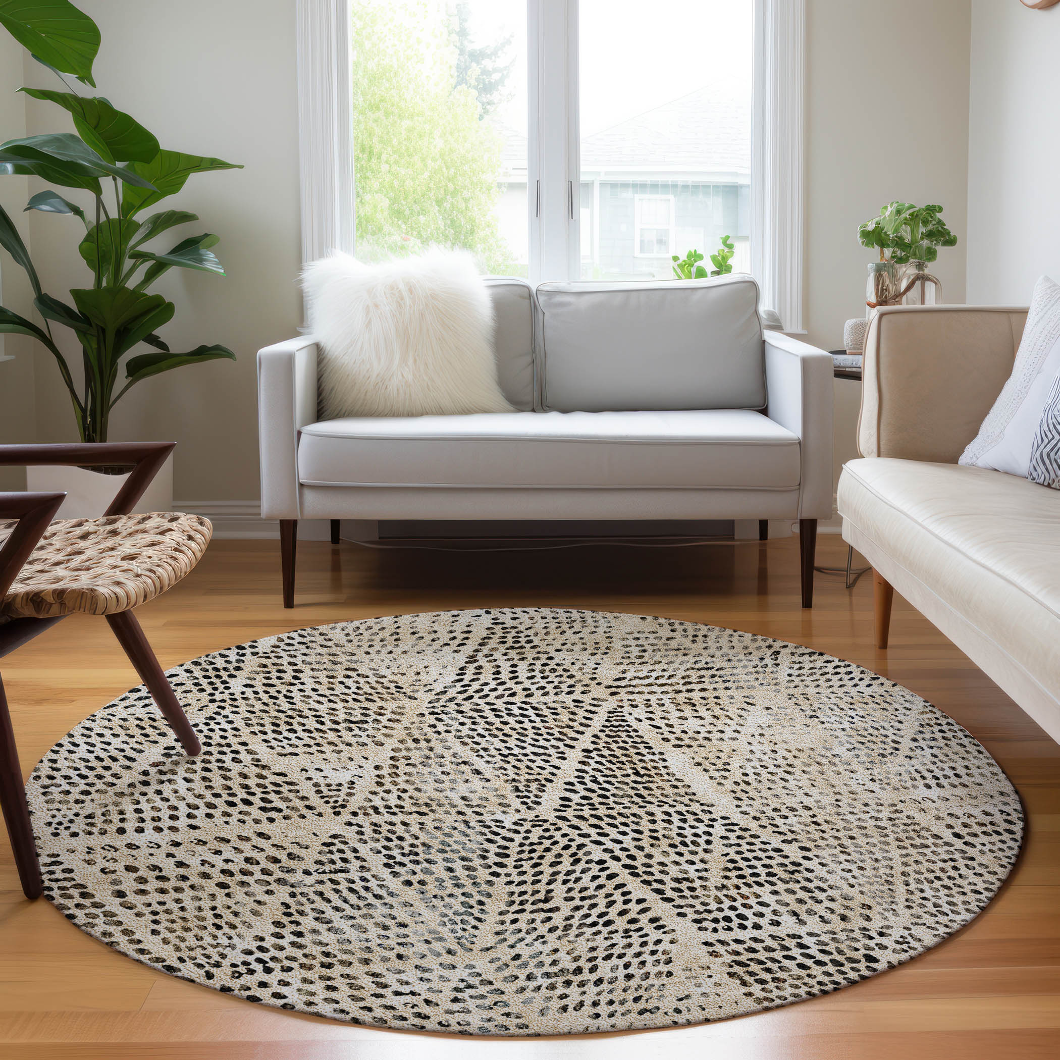 Addison Rugs Chantille Indoor/Outdoor Transitional Diamond Beige ...
