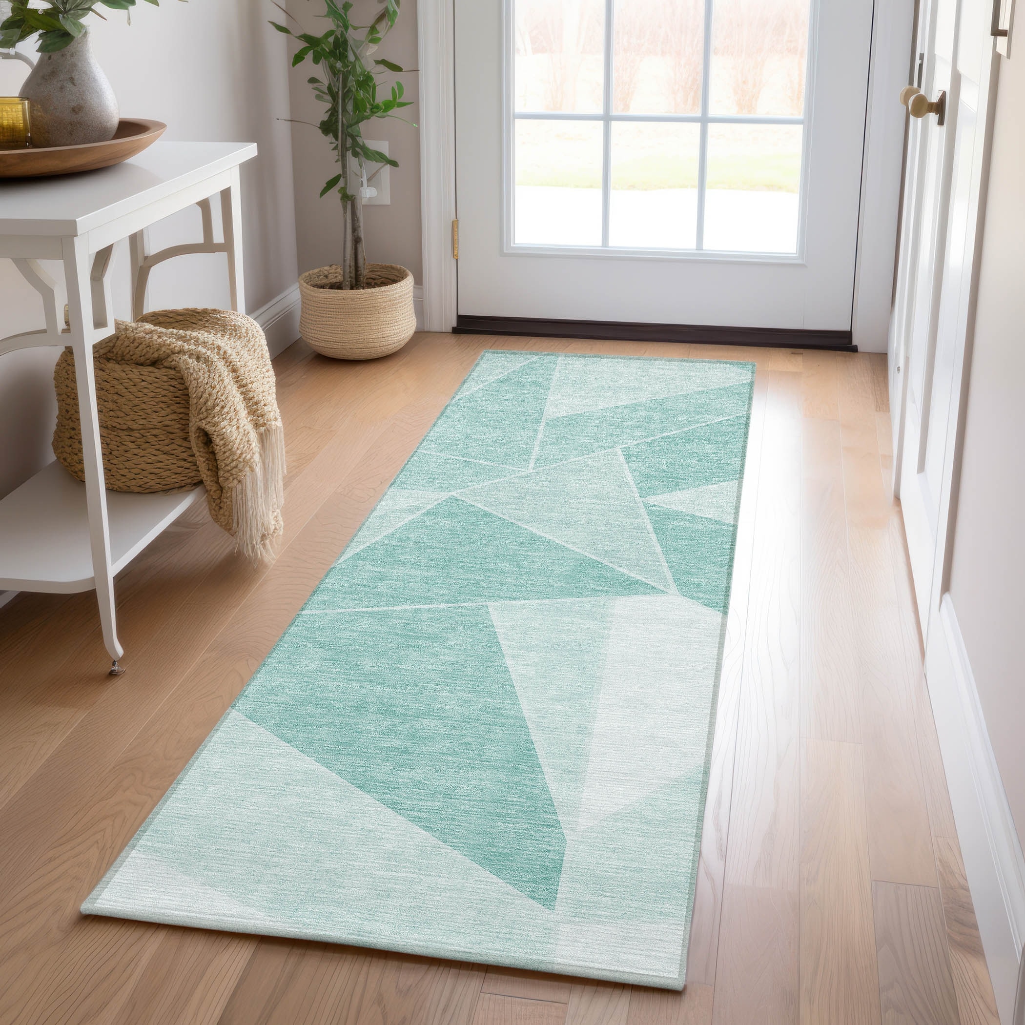 Addison Rugs Machine Washable Indoor/ Outdoor Chantille Modern Mosaic ...