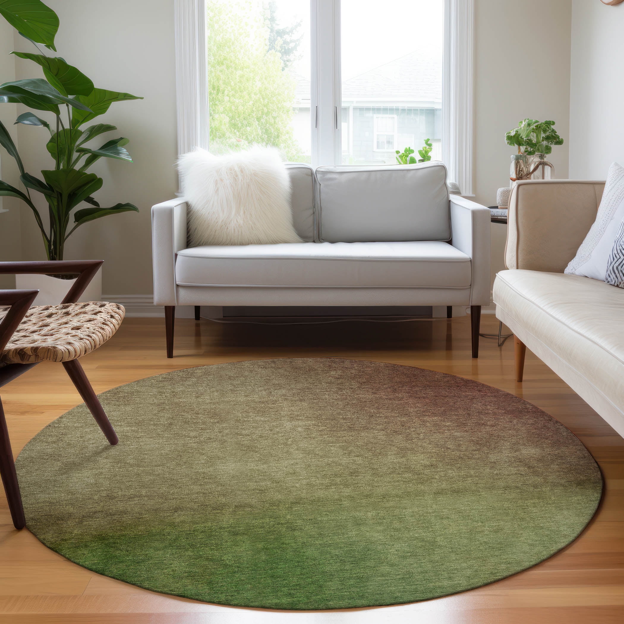 Addison Rugs Chantille Indoor/Outdoor Transitional Ombre Blush Washable ...