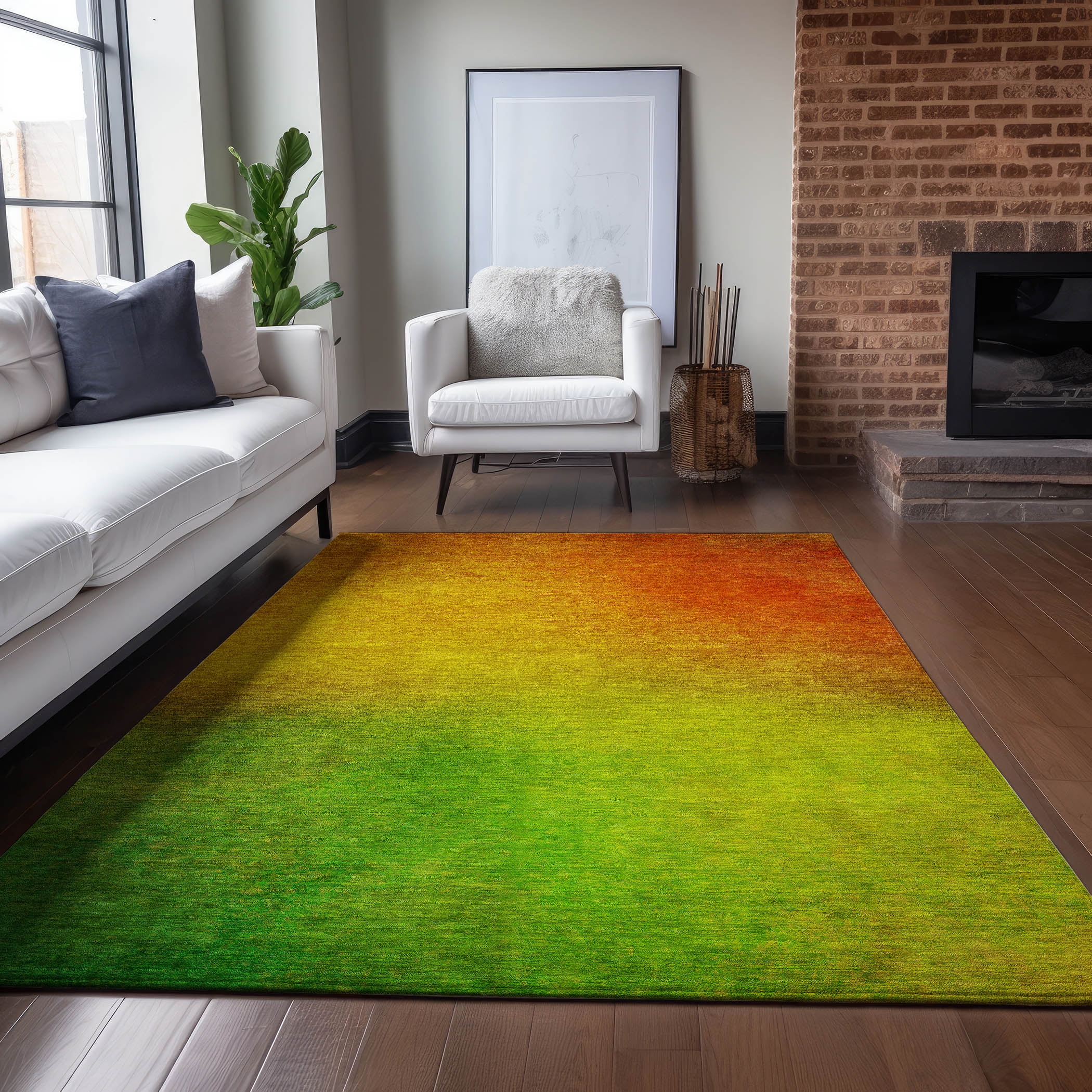 Addison Rugs Chantille Indoor/Outdoor Transitional Ombre Terracotta ...