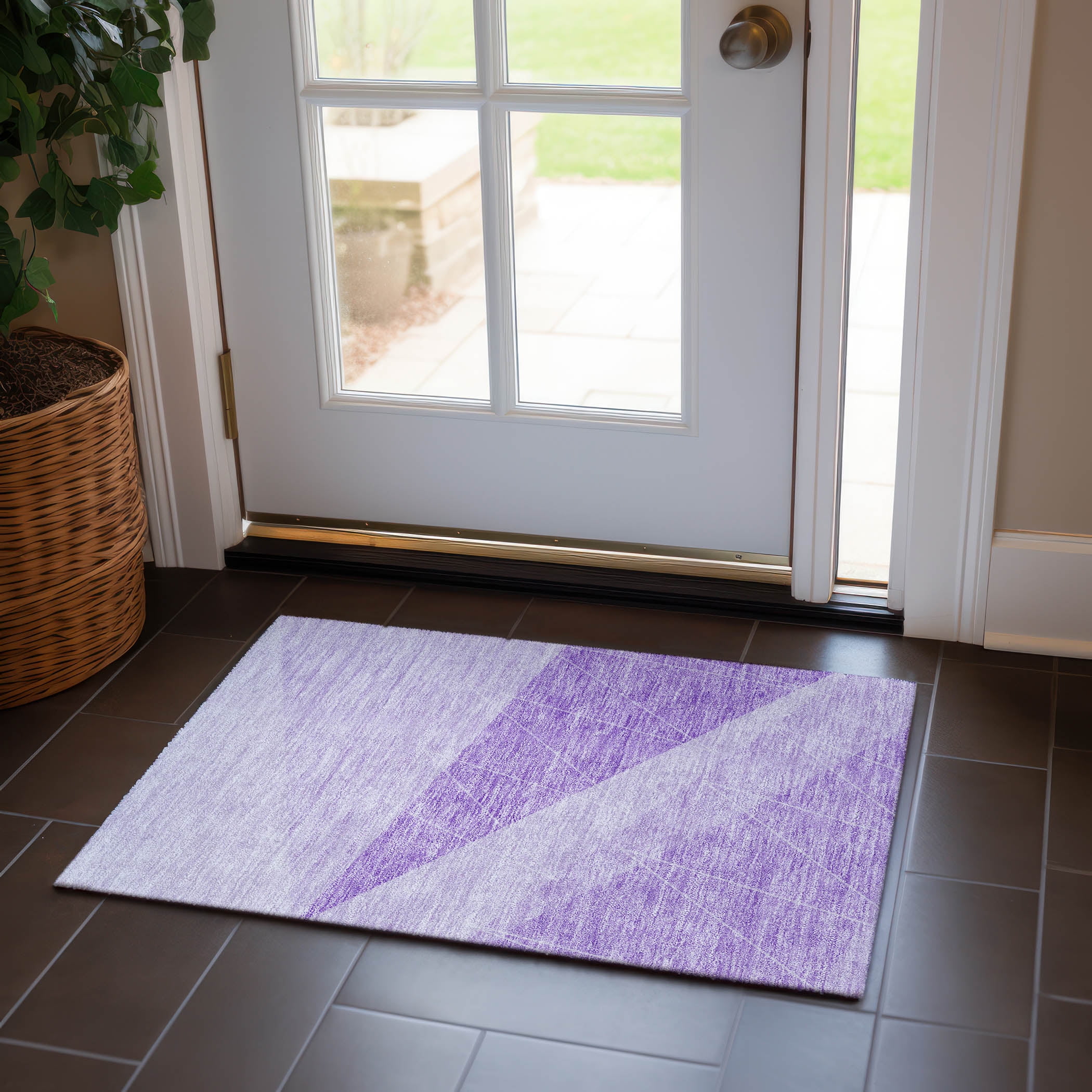 Addison Rugs Chantille Indoor/Outdoor Transitional Modern Lavender ...