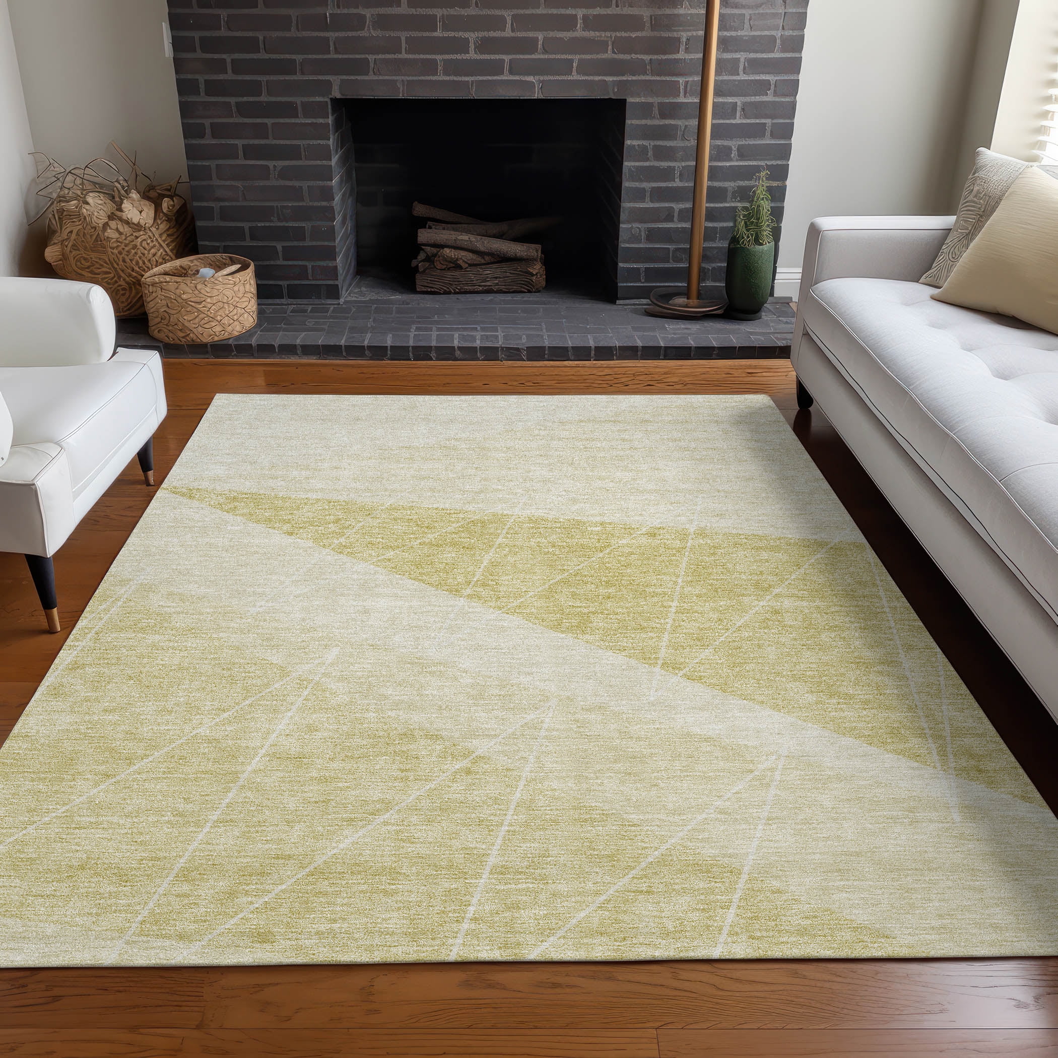 Addison Rugs Chantille Indoor/Outdoor Transitional Modern Wheat ...