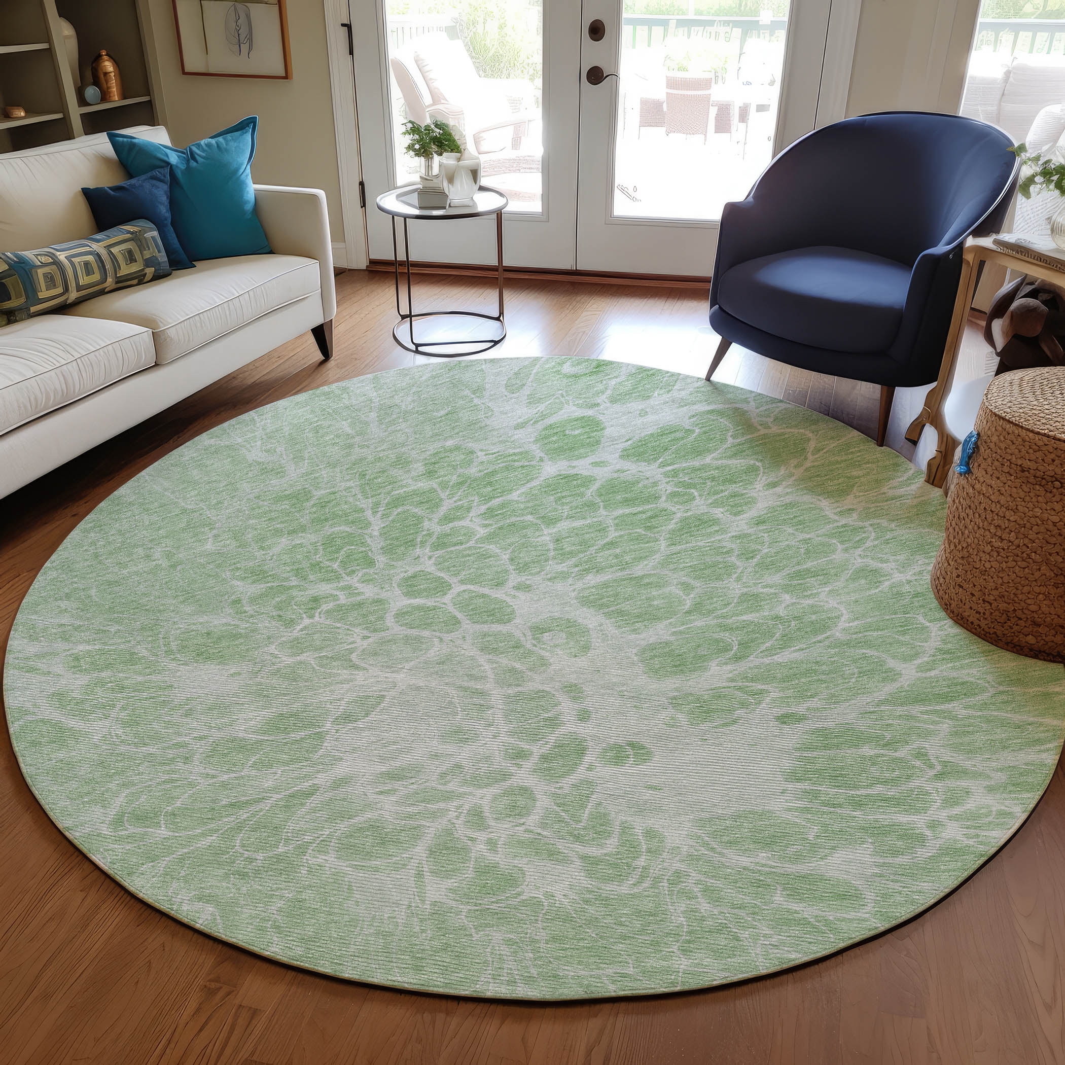Addison Rugs Chantille Indoor/Outdoor Transitional Modern Mint Washable ...